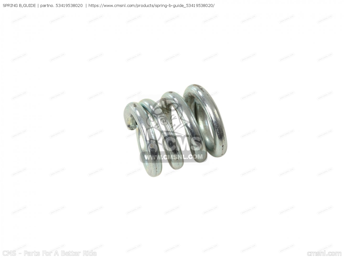 53419538020: SPRING B,GUIDE Honda - buy the 53419-538-020 at CMSNL