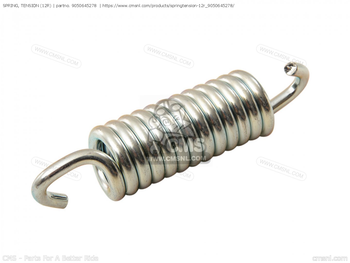 9050645278: SPRING, TENSION (12R) Yamaha - buy the 90506-45278-00 at CMSNL