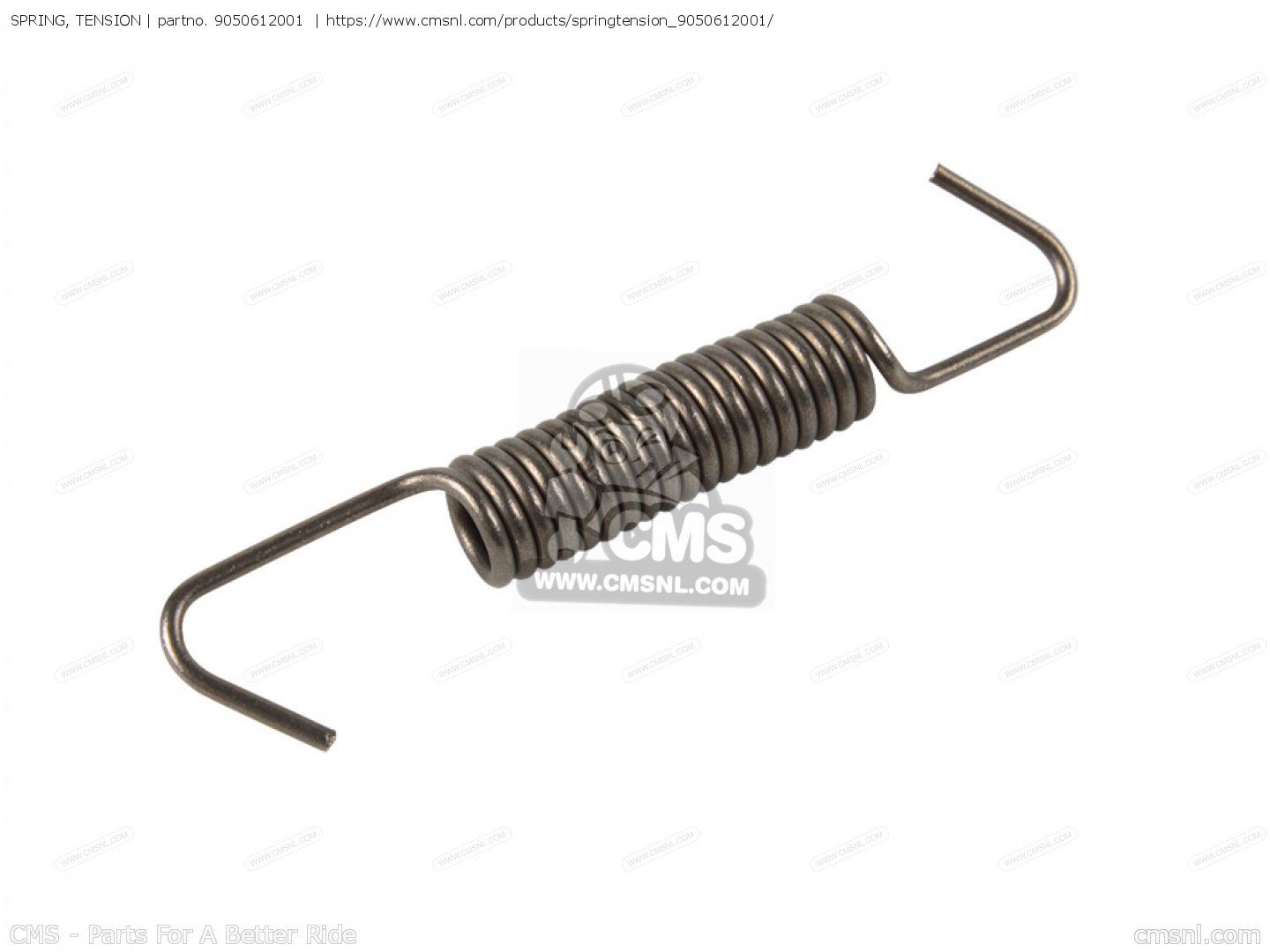 9050612001: SPRING, TENSION Yamaha - buy the 90506-12001-00 at CMSNL