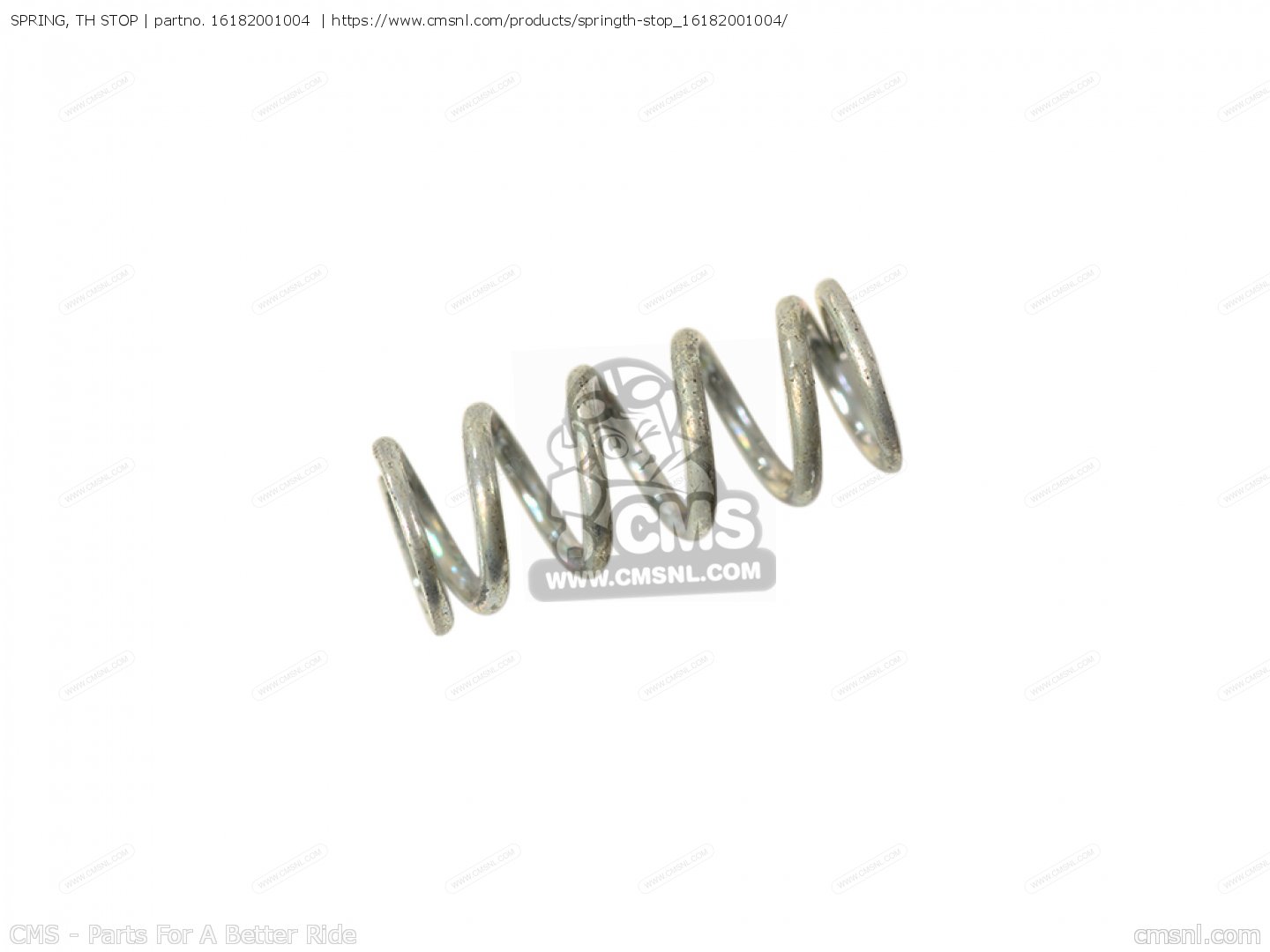 16182001004: SPRING, TH STOP Honda - buy the 16182-001-004 at CMSNL