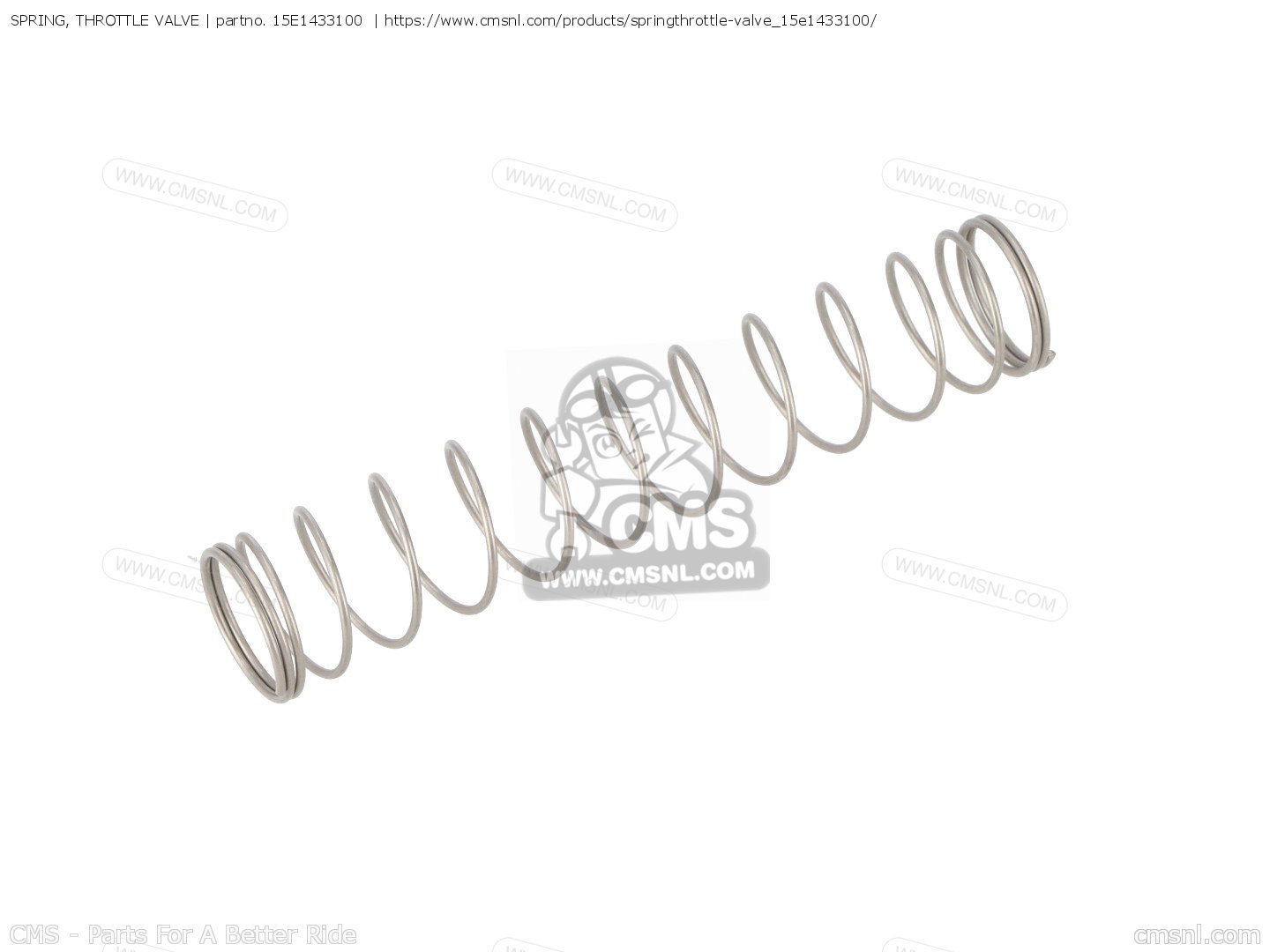 15E1433100: SPRING, THROTTLE VALVE Yamaha - buy the 15E-14331-00-00 at ...