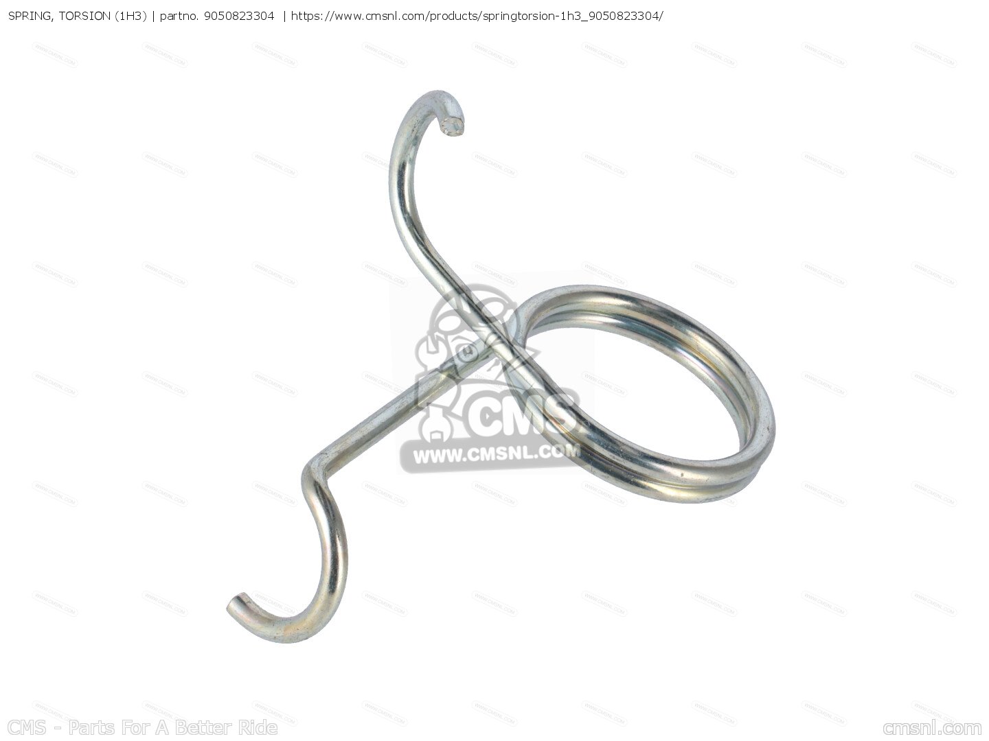 9050823304: SPRING, TORSION (1H3) Yamaha - buy the 90508-23304-00 at CMSNL