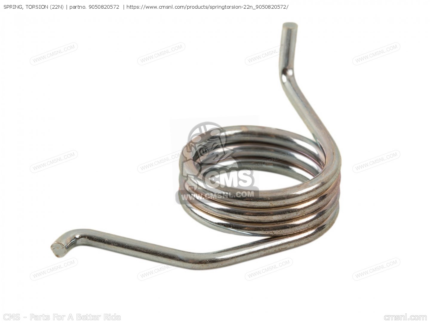 9050820572: SPRING, TORSION (22N) Yamaha - buy the 90508-20572-00 at CMSNL