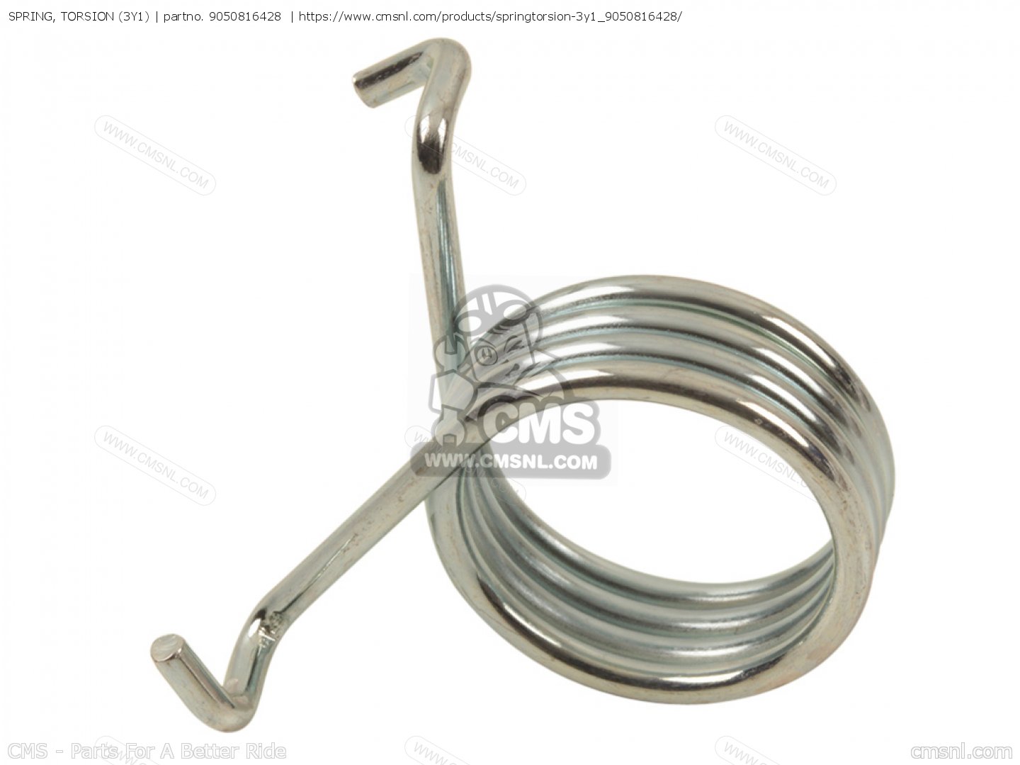 9050816428: SPRING, TORSION (3Y1) Yamaha - buy the 90508-16428-00 at CMSNL
