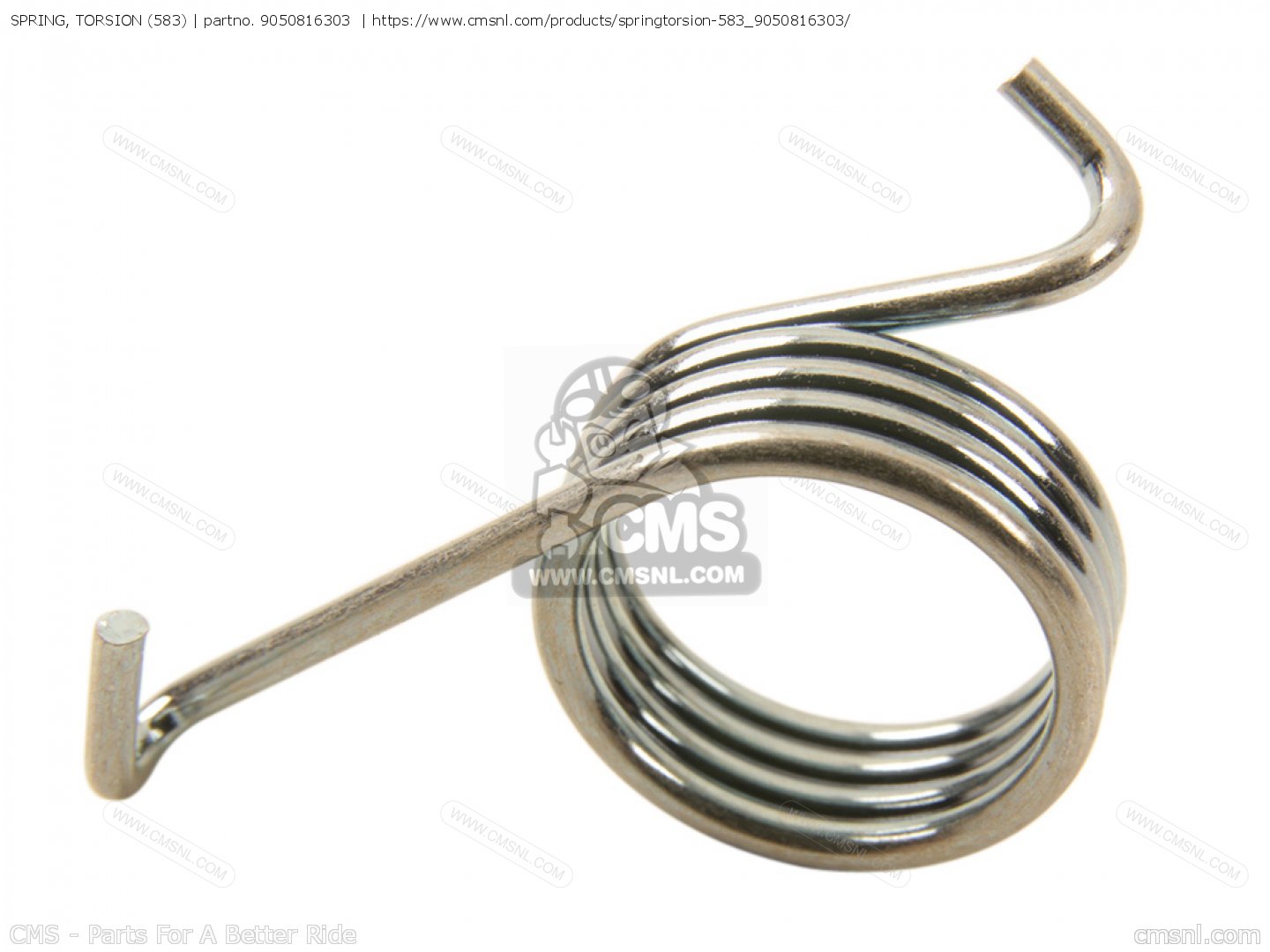 9050816303: SPRING, TORSION (583) Yamaha - buy the 90508-16303-00 at CMSNL