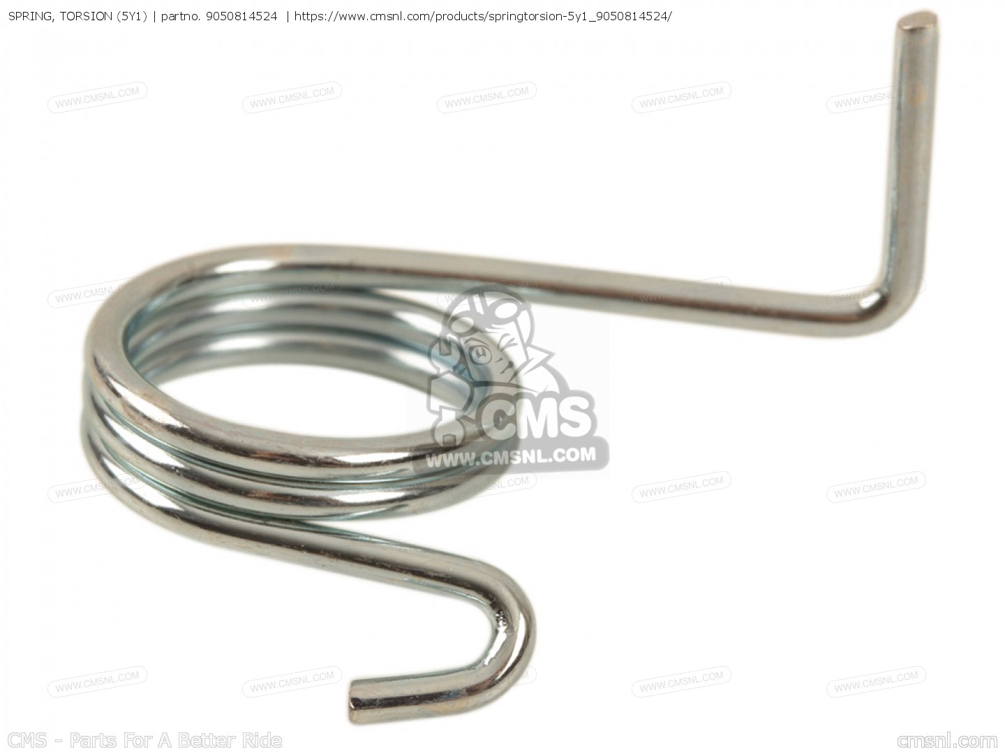 9050814524: SPRING, TORSION (5Y1) Yamaha - buy the 90508-14524-00 at CMSNL