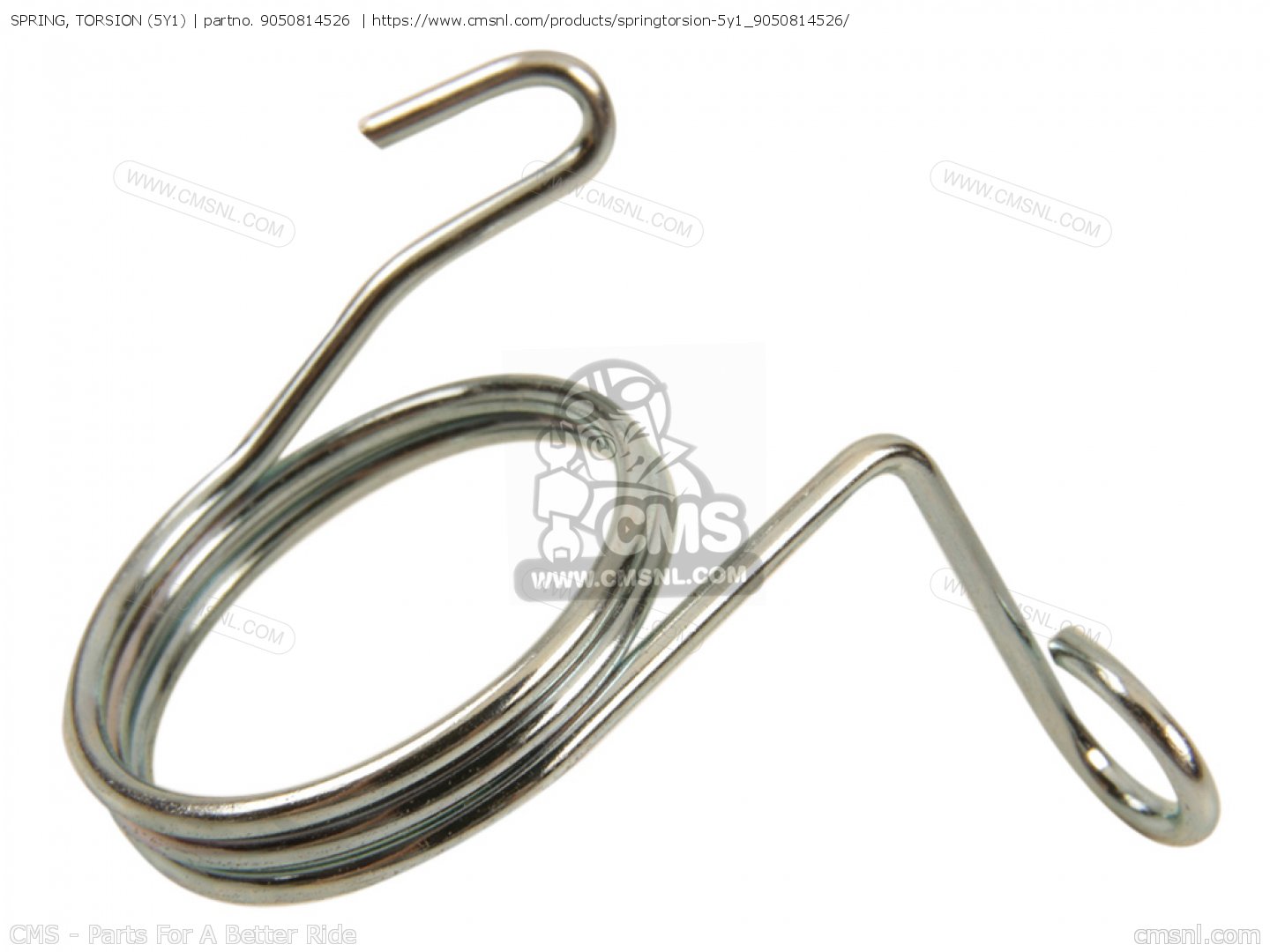 9050814526: SPRING, TORSION (5Y1) Yamaha - buy the 90508-14526-00 at CMSNL