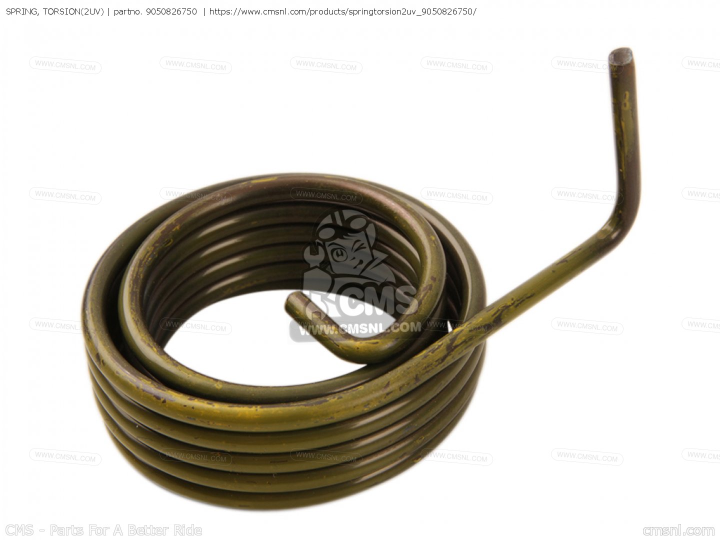 9050826750: SPRING, TORSION(2UV) Yamaha - buy the 90508-26750-00 at CMSNL