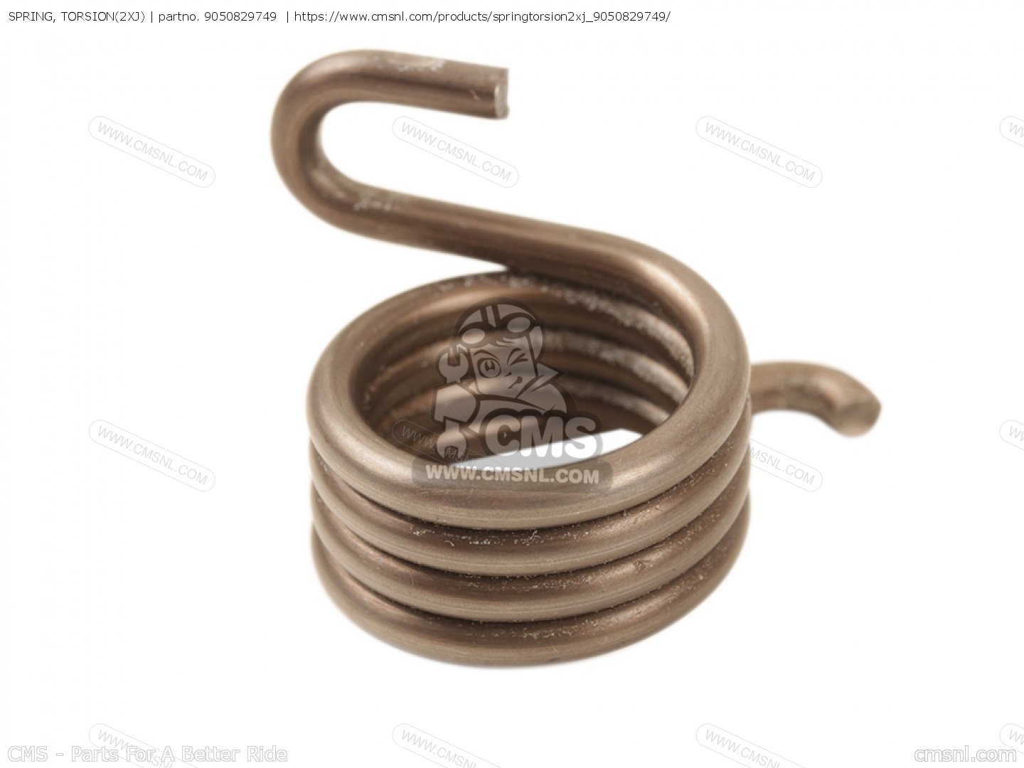 9050829749: SPRING, TORSION(2XJ) Yamaha - buy the 90508-29749-00 at CMSNL