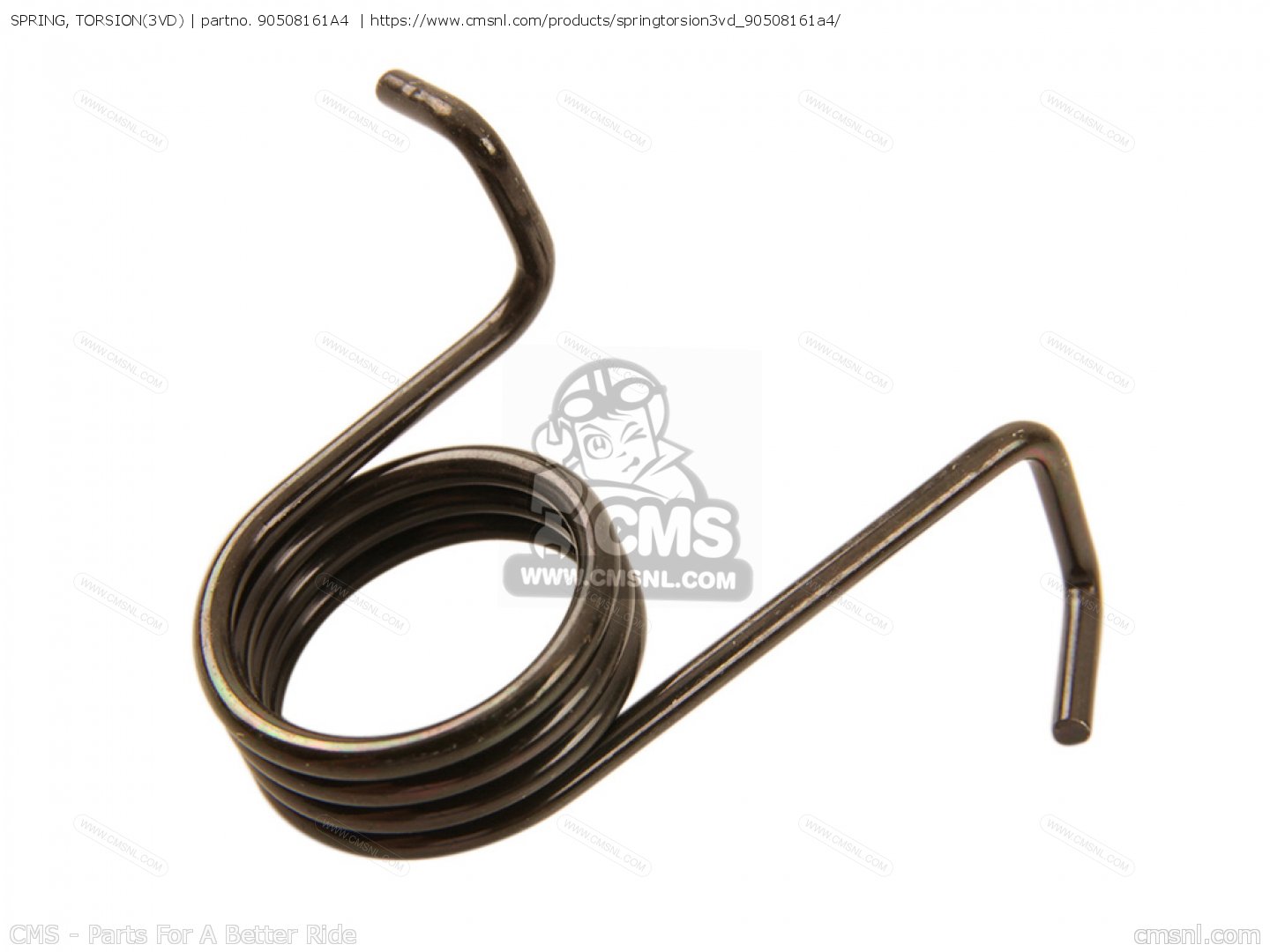 90508161A4: SPRING, TORSION(3VD) Yamaha - buy the 90508-161A4-00 at CMSNL