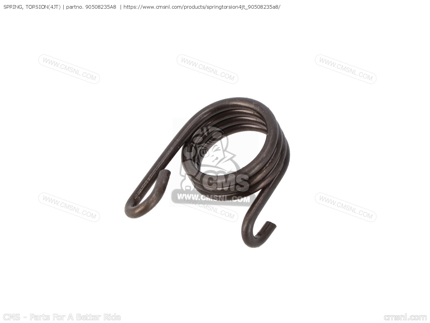 90508235A8: SPRING, TORSION(4JT) Yamaha - buy the 90508-235A8-00 at CMSNL