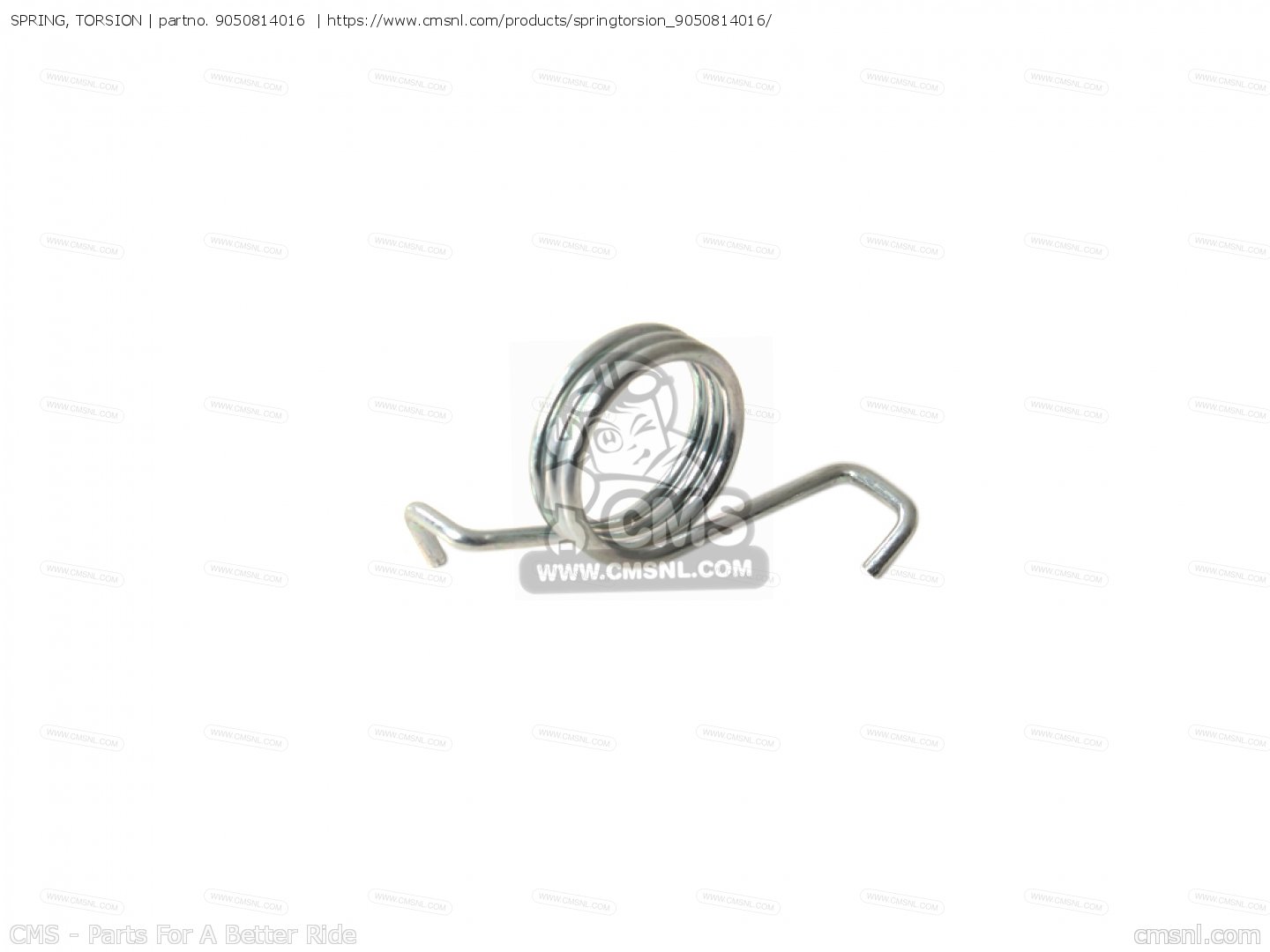 9050814016: SPRING, TORSION Yamaha - buy the 90508-14016-00 at CMSNL
