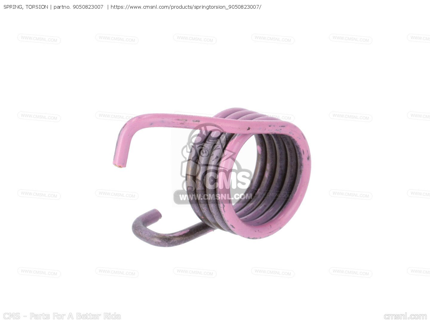 9050823007: SPRING, TORSION Yamaha - buy the 90508-23007-00 at CMSNL