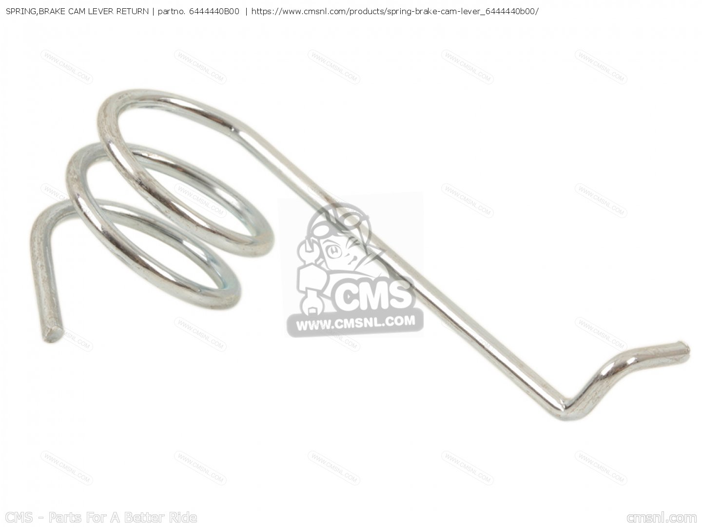 6444440B00: SPRING,BRAKE CAM LEVER RETURN Suzuki - buy the 64444-40B00 ...