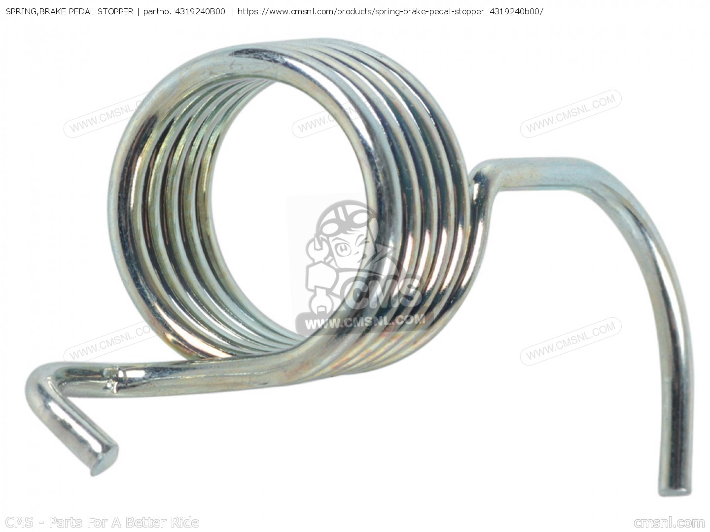 4319240B00: Spring,brake Pedal Stopper Suzuki - buy the 43192-40B00 at ...