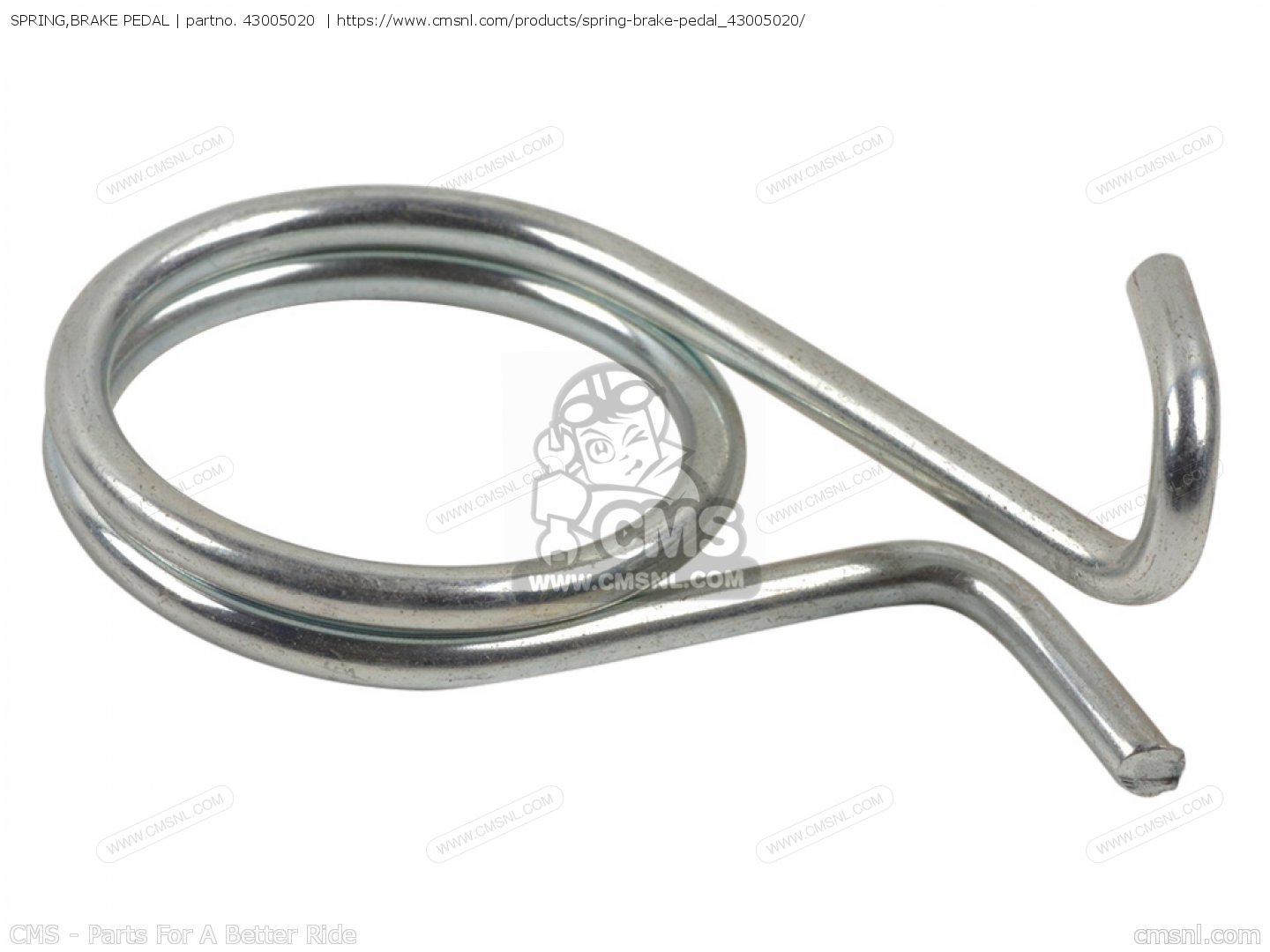 43005020: SPRING,BRAKE PEDAL Kawasaki - buy the 43005-020 at CMSNL
