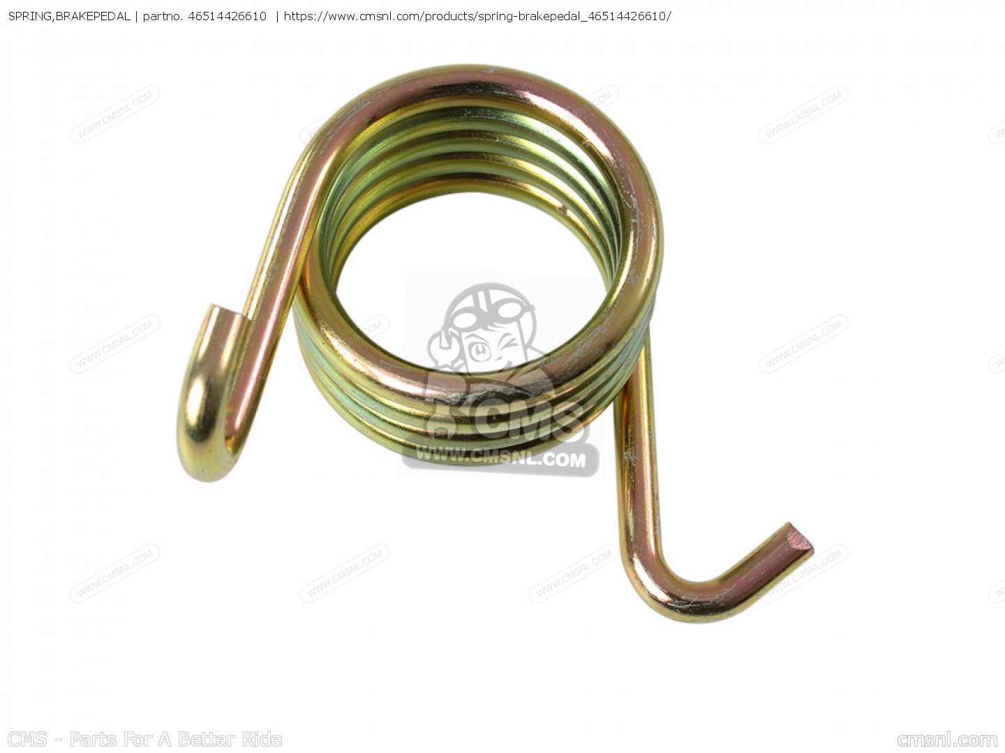 46514426610: SPRING,BRAKEPEDAL Honda - buy the 46514-426-610 at CMSNL