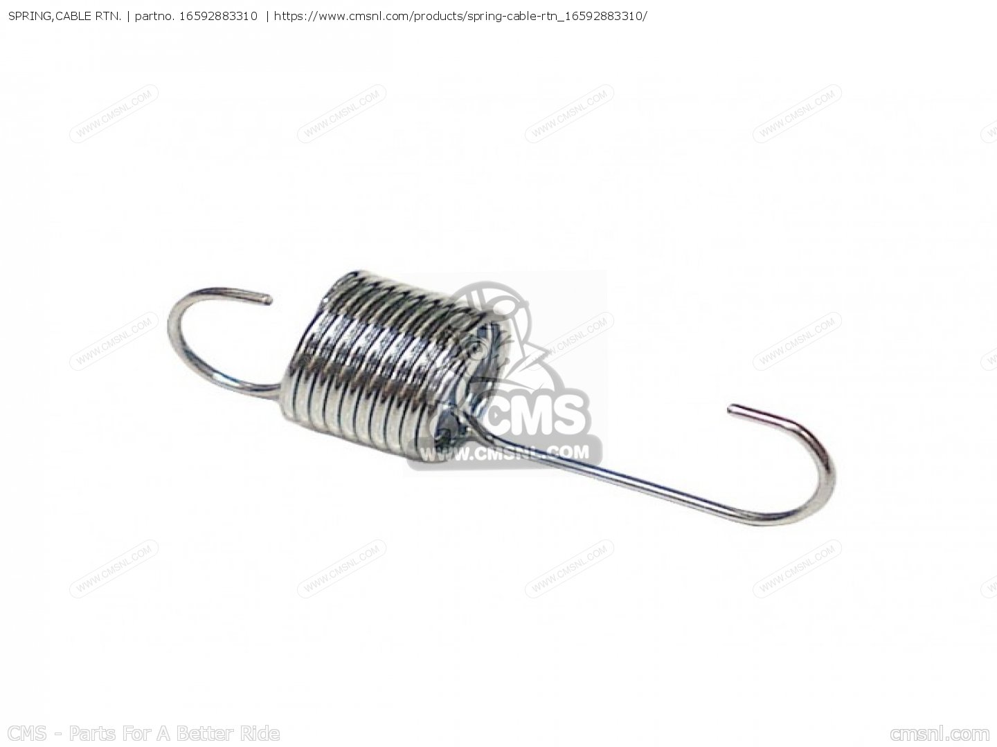 16592883310: SPRING,CABLE RTN. Honda - buy the 16592-883-310 at CMSNL