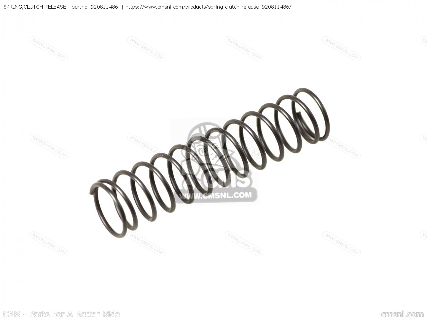 920811486: SPRING,CLUTCH RELEASE Kawasaki - buy the 92081-1486 at CMSNL