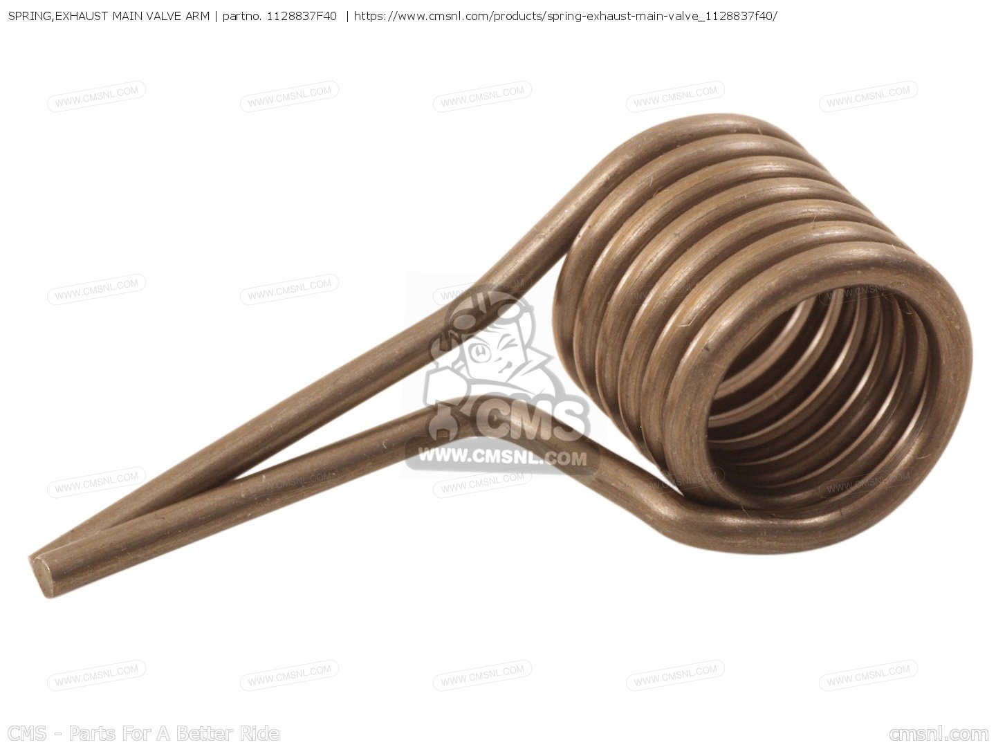 1128837F40: SPRING,EXHAUST MAIN VALVE ARM Suzuki - buy the 11288-37F40 ...