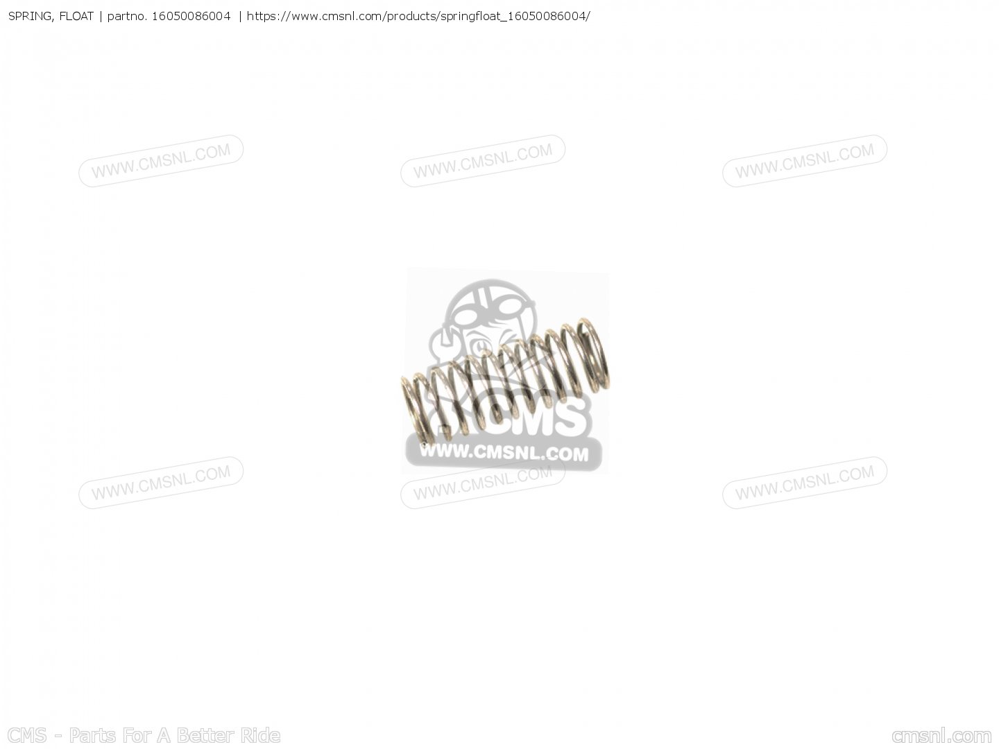 16050086004: Spring, Float Honda - buy the 16050-086-004 at CMSNL