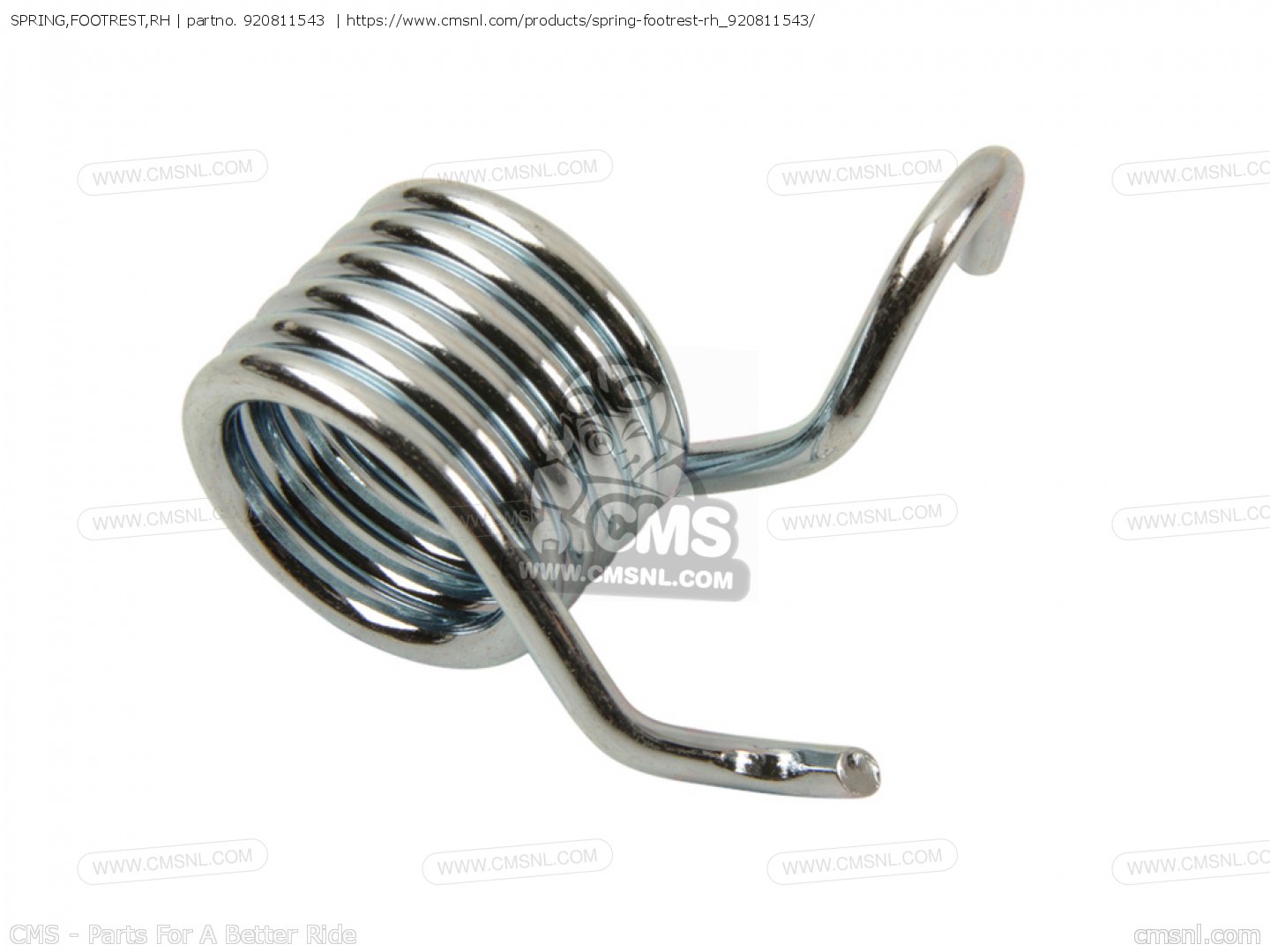 SPRING,FOOTREST,RH for KX80-L3 1990 USA CANADA - order at CMSNL