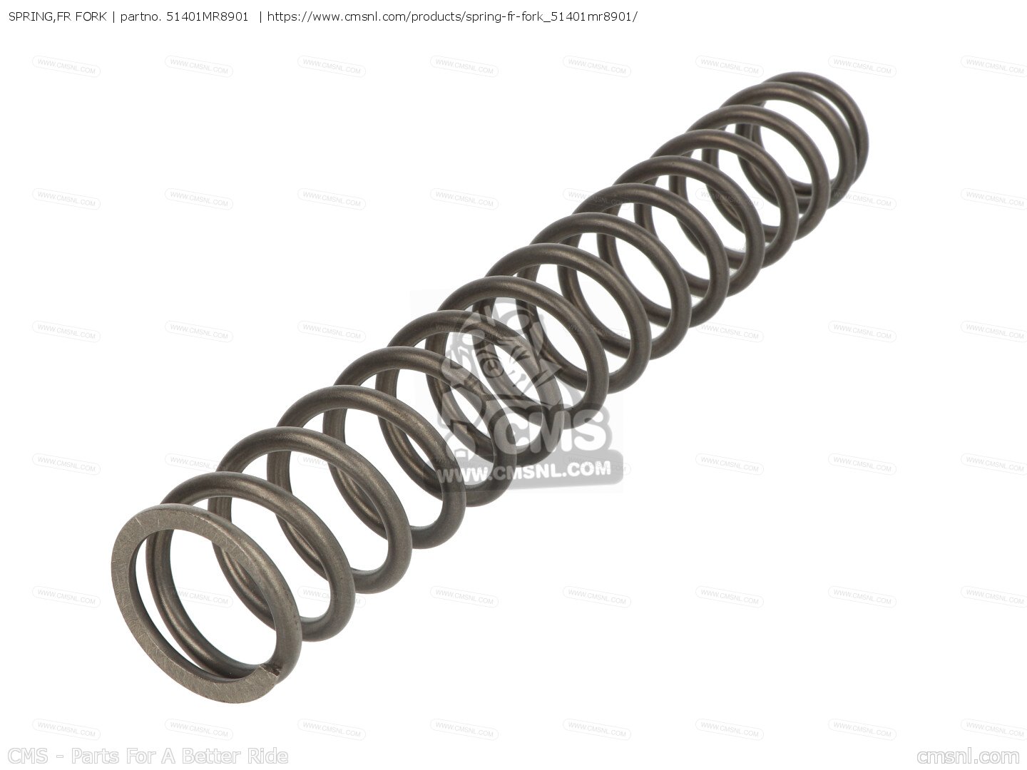 51401MR8901: SPRING,FR FORK Honda - buy the 51401-MR8-901 at CMSNL
