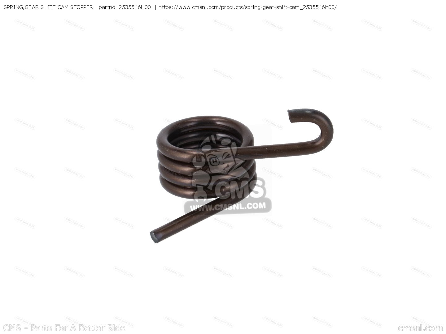 2535546H00: Spring,gear Shift Cam Stopper Suzuki - buy the 25355-46H00 ...