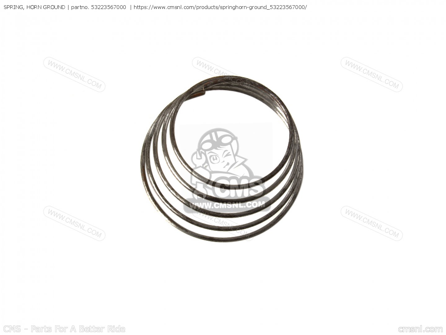 SPRING, HORN GROUND for TN360K3 TN7 RH DRIVE MPH TYPE KU - order at CMSNL