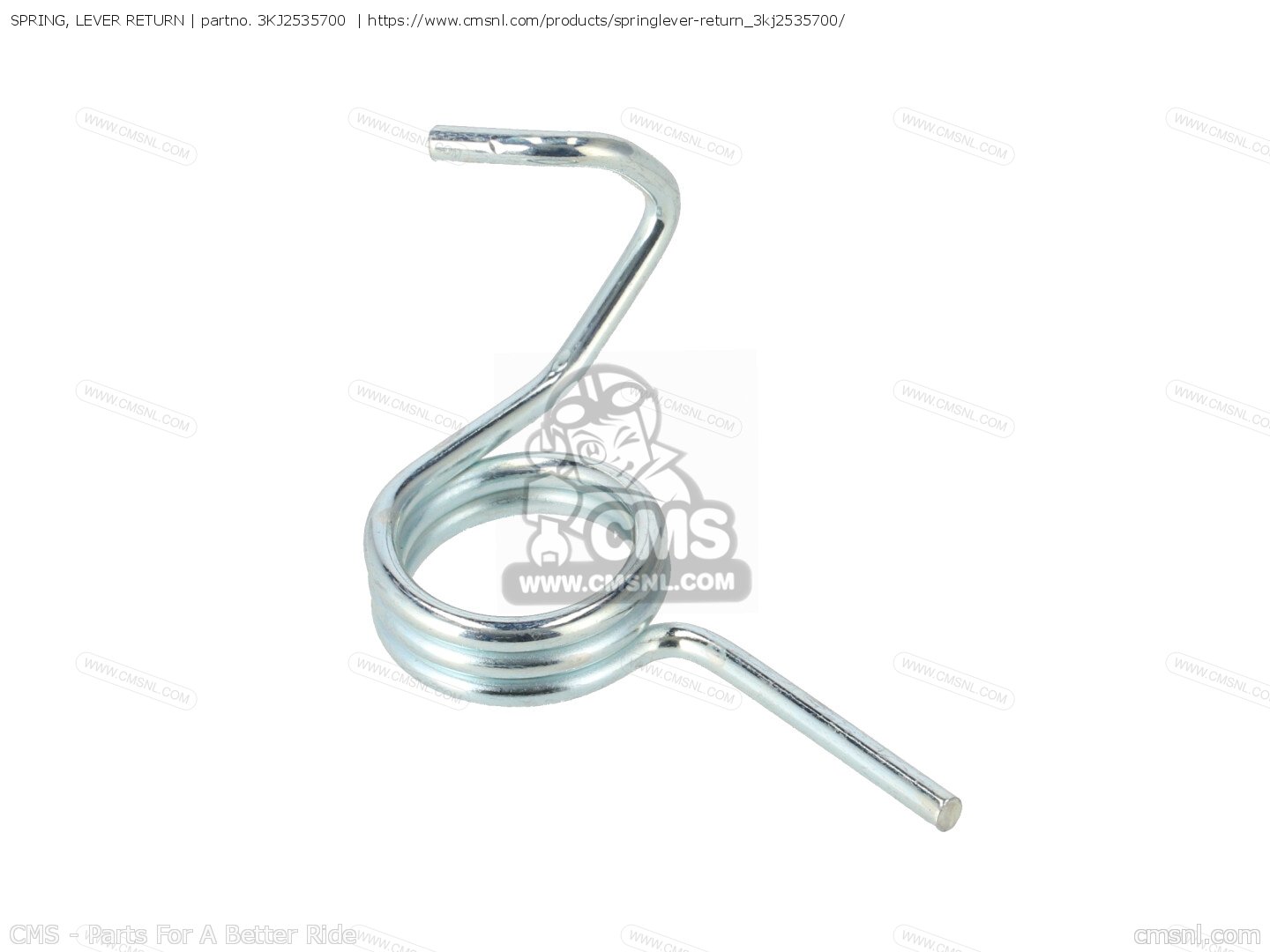 3KJ2535700: Spring, Lever Return Yamaha - buy the 3KJ-25357-00 at CMSNL