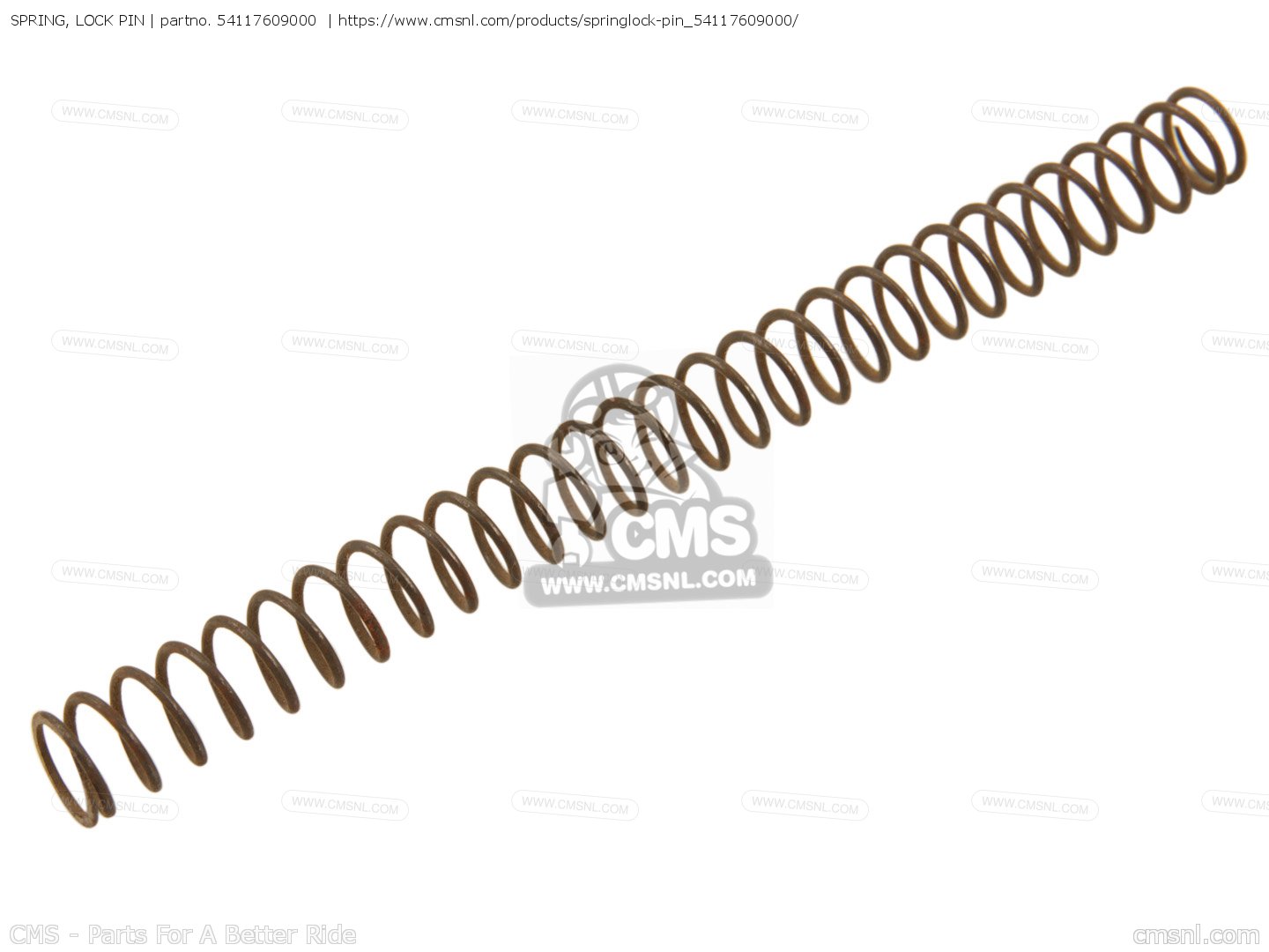 54117609000: Spring, Lock Pin Honda - buy the 54117-609-000 at CMSNL