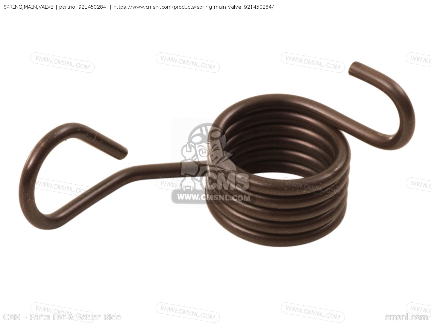 921450284: SPRING,MAIN,VALVE Kawasaki - buy the 92145-0284 at CMSNL