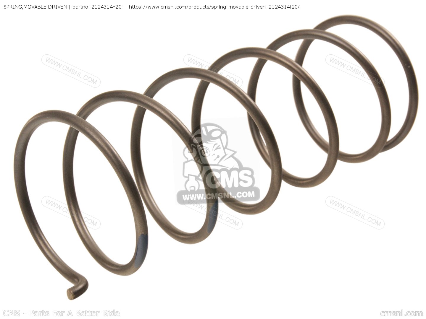 2124314F20: SPRING,MOVABLE DRIVEN Suzuki - buy the 21243-14F20 at CMSNL