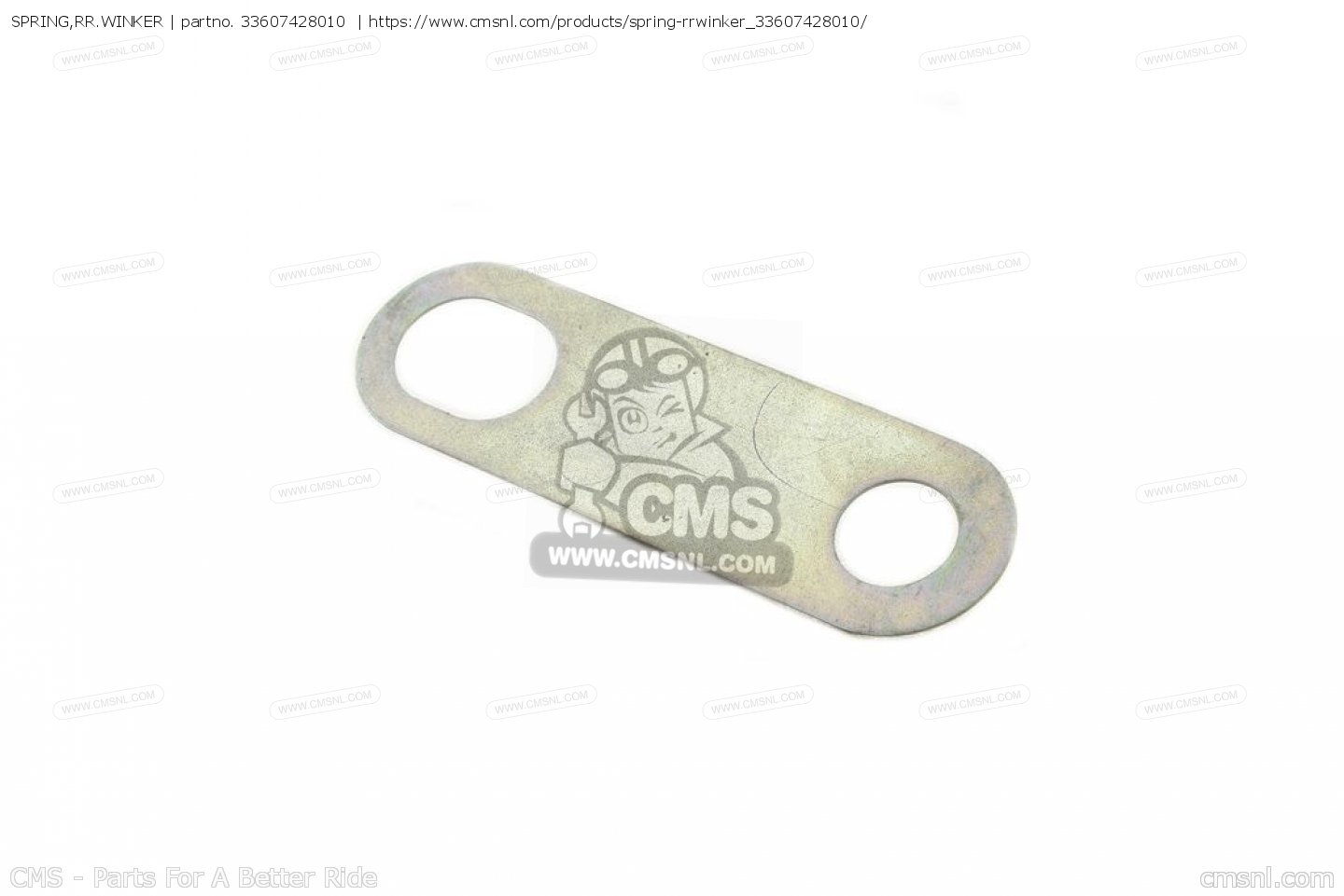 33607428010: SPRING,RR.WINKER Honda - buy the 33607-428-010 at CMSNL