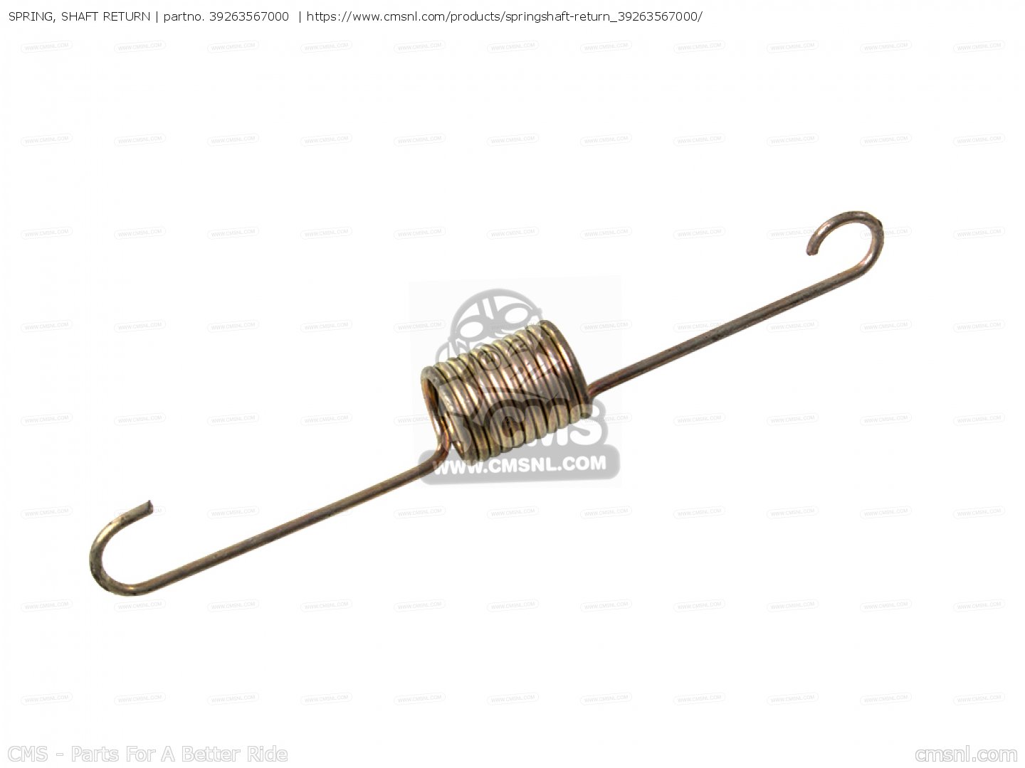 39263567000: Spring, Shaft Return Honda - buy the 39263-567-000 at CMSNL