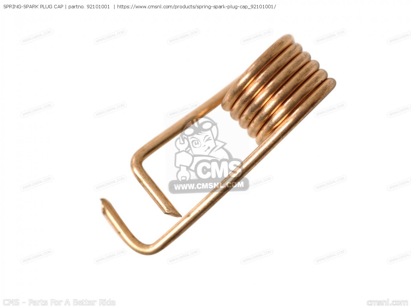 92101001: SPRING-SPARK PLUG CAP Kawasaki - buy the 92101001 at CMSNL