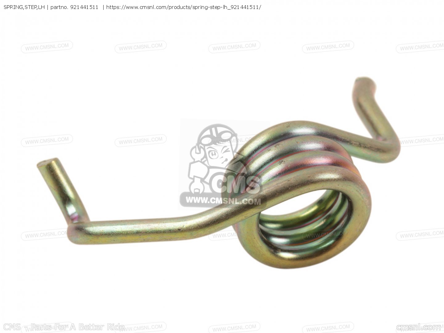 921441511: SPRING,STEP,LH Kawasaki - buy the 92144-1511 at CMSNL