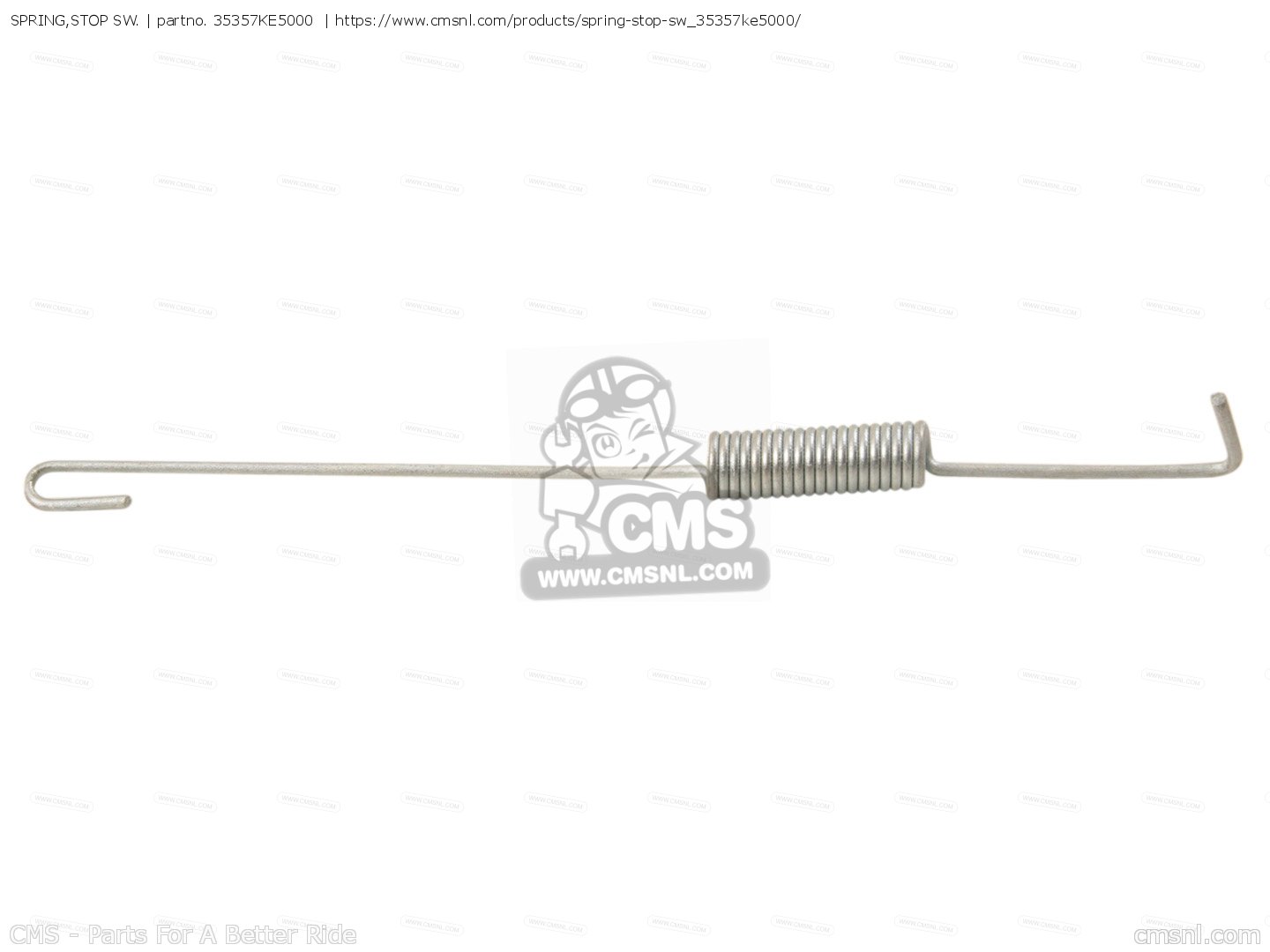 35357KE5000: SPRING,STOP SW. Honda - buy the 35357-KE5-000 at CMSNL