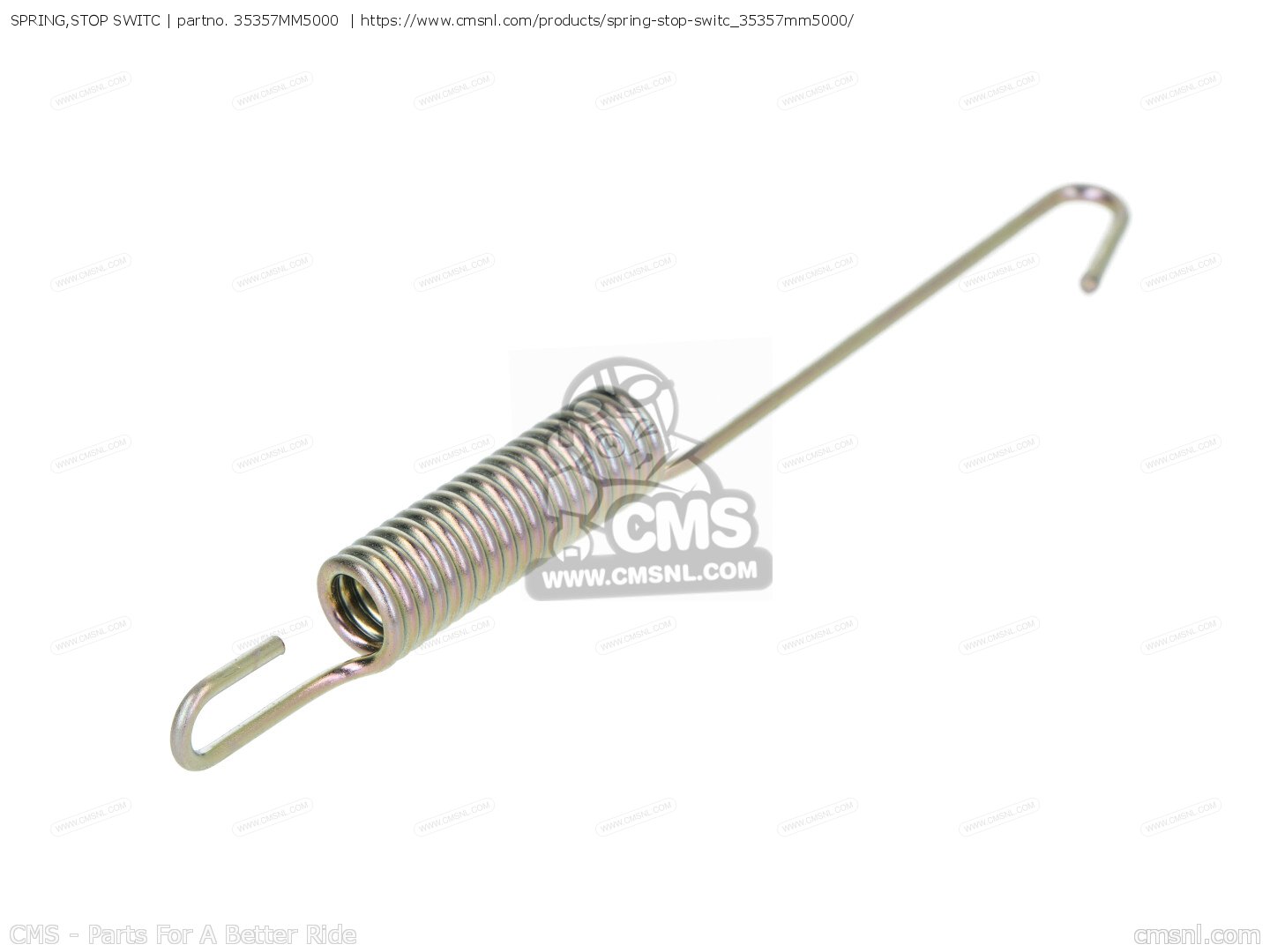 35357MM5000: SPRING,STOP SWITC Honda - buy the 35357-MM5-000 at CMSNL