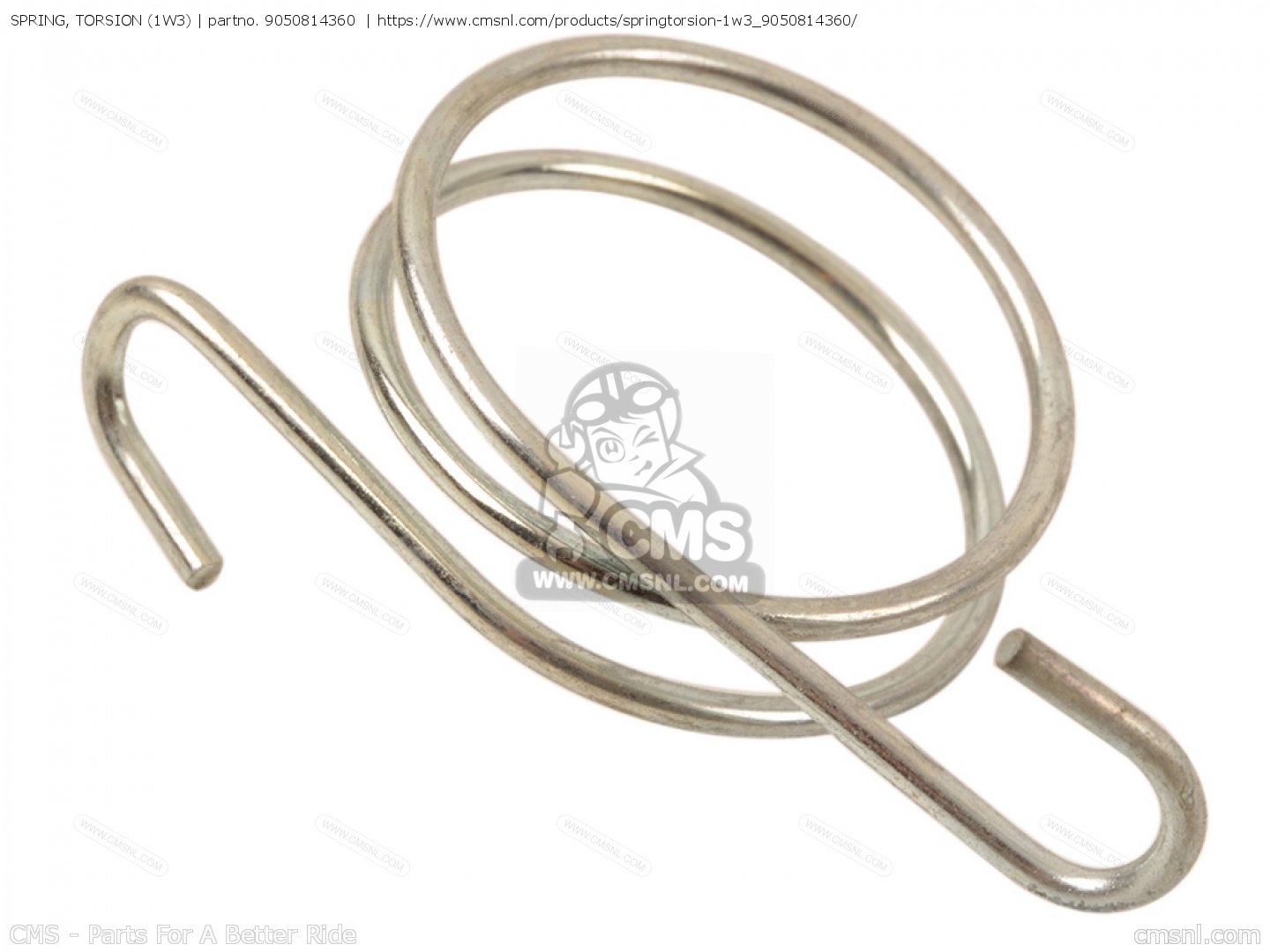 9050814360: Spring, Torsion (1w3) Yamaha - buy the 90508-14360 at CMSNL