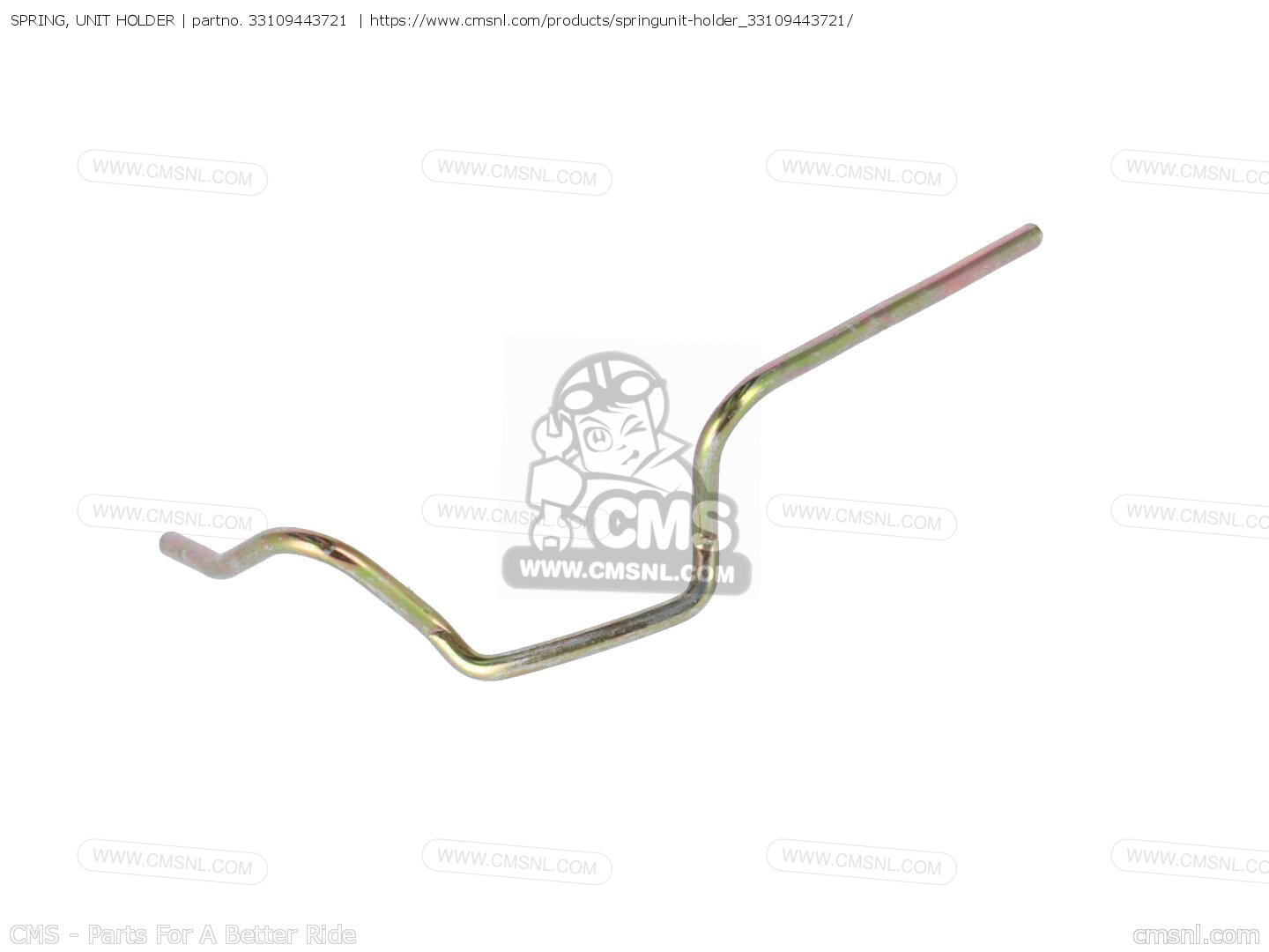 33109443721: Spring, Unit Holder Honda - buy the 33109-443-721 at CMSNL