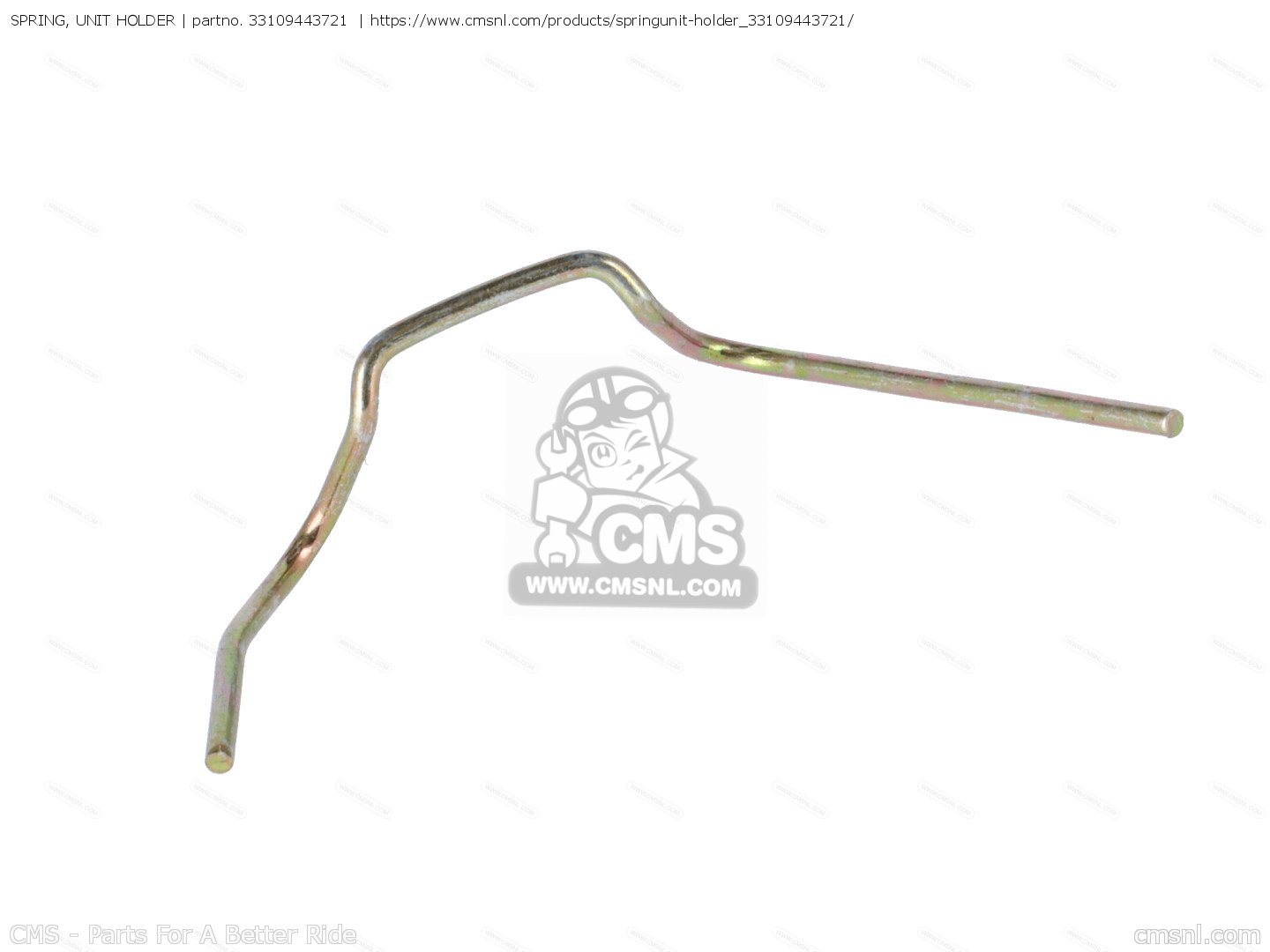 33109443721: Spring, Unit Holder Honda - buy the 33109-443-721 at CMSNL