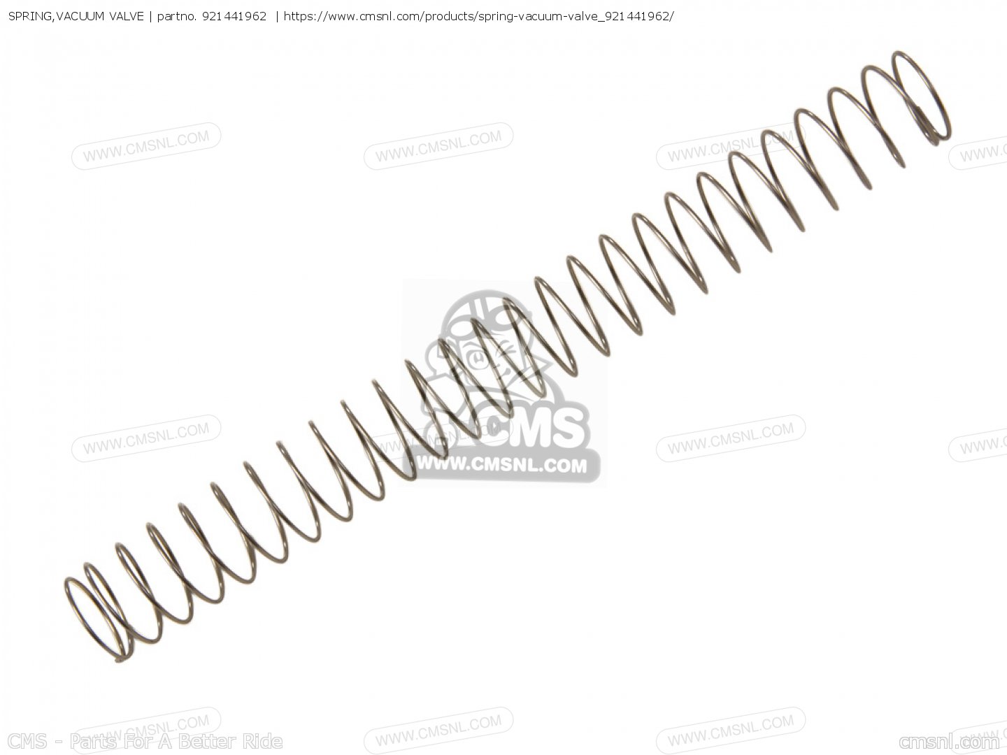 921441962: SPRING,VACUUM VALVE Kawasaki - buy the 921441962 at CMSNL
