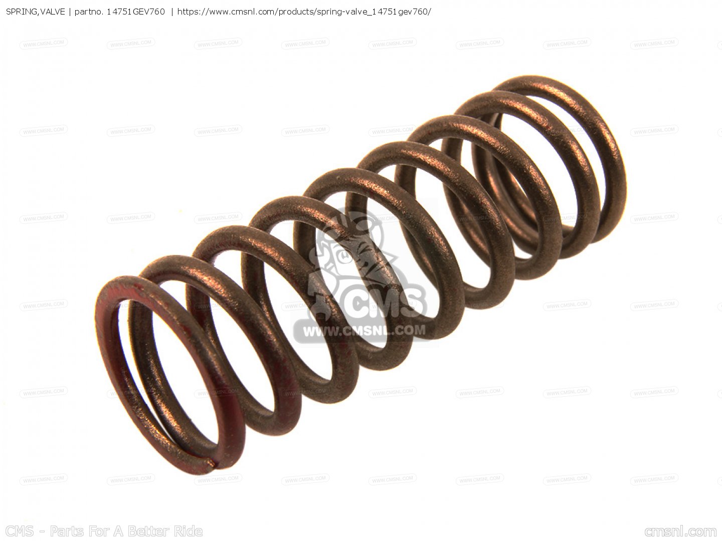 14751GEV760: SPRING,VALVE Honda - buy the 14751-GEV-760 at CMSNL