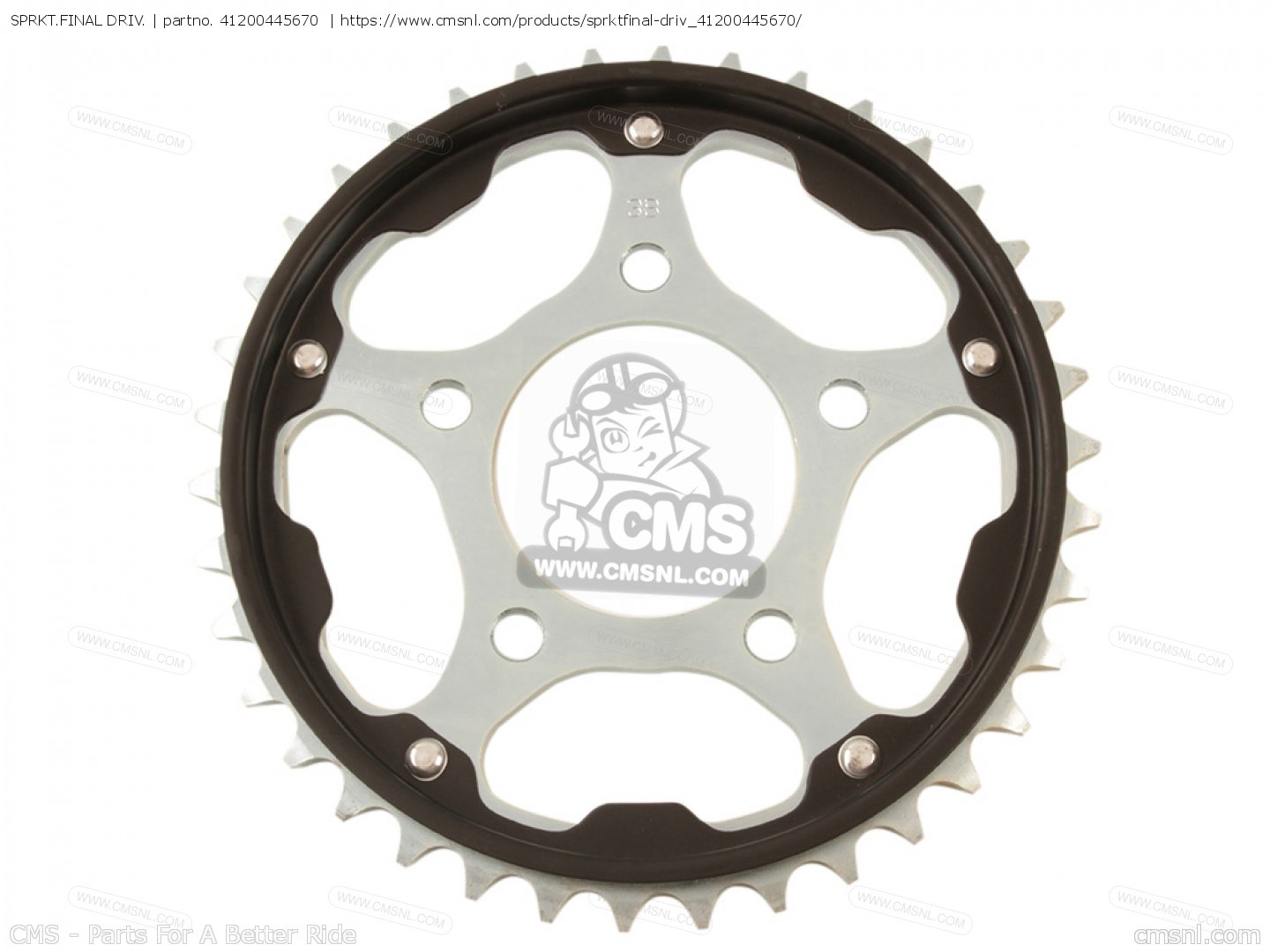 41200445670: SPRKT.FINAL DRIV. Honda - buy the 41200-445-670 at CMSNL