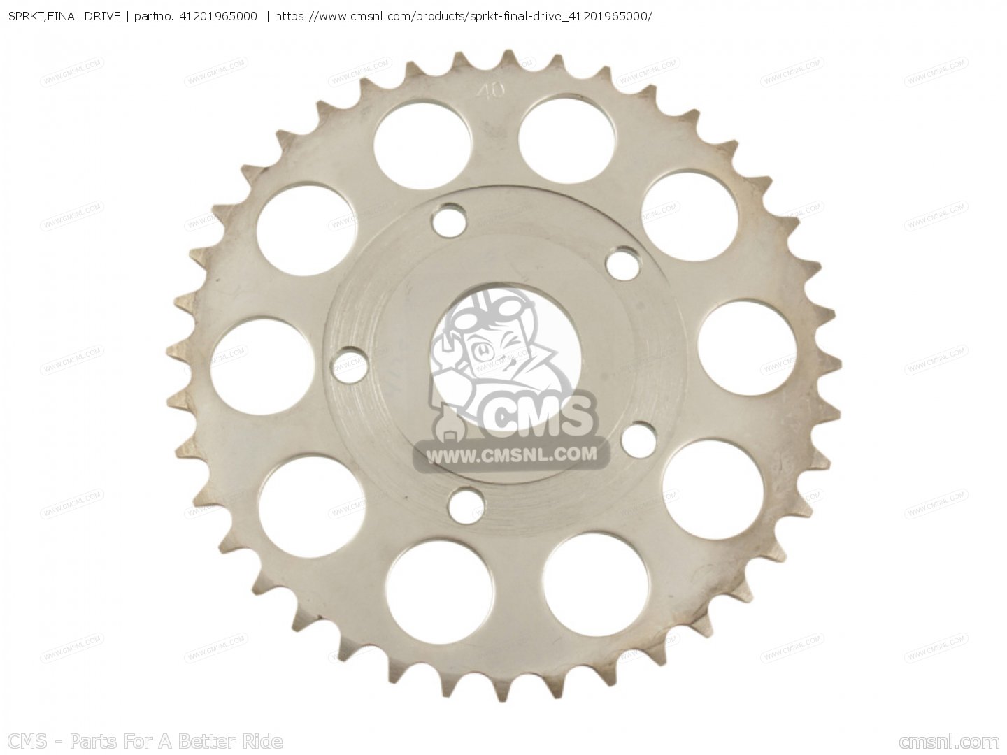 41201965000: Sprkt,final Drive Honda - buy the 41201-965-000 at CMSNL
