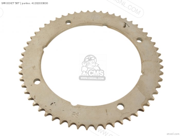41202033830: SPROCKET 58T Honda - buy the 41202-033-830 at CMSNL