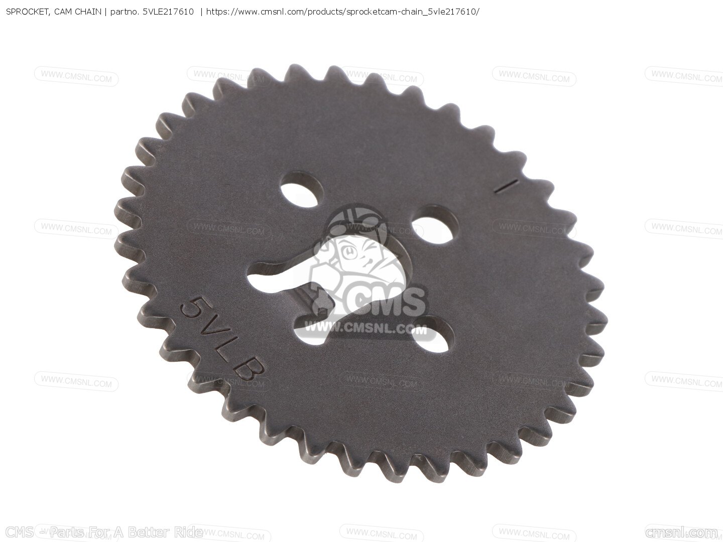 5VLE217610: SPROCKET, CAM CHAIN Yamaha - buy the 5VL-E2176-10-00 at CMSNL