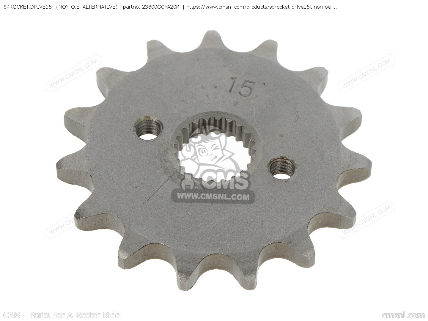 23800GCFA20P: SPROCKET DRIVE 15T (NON O.E. ALTERNATIVE) Honda - buy the ...