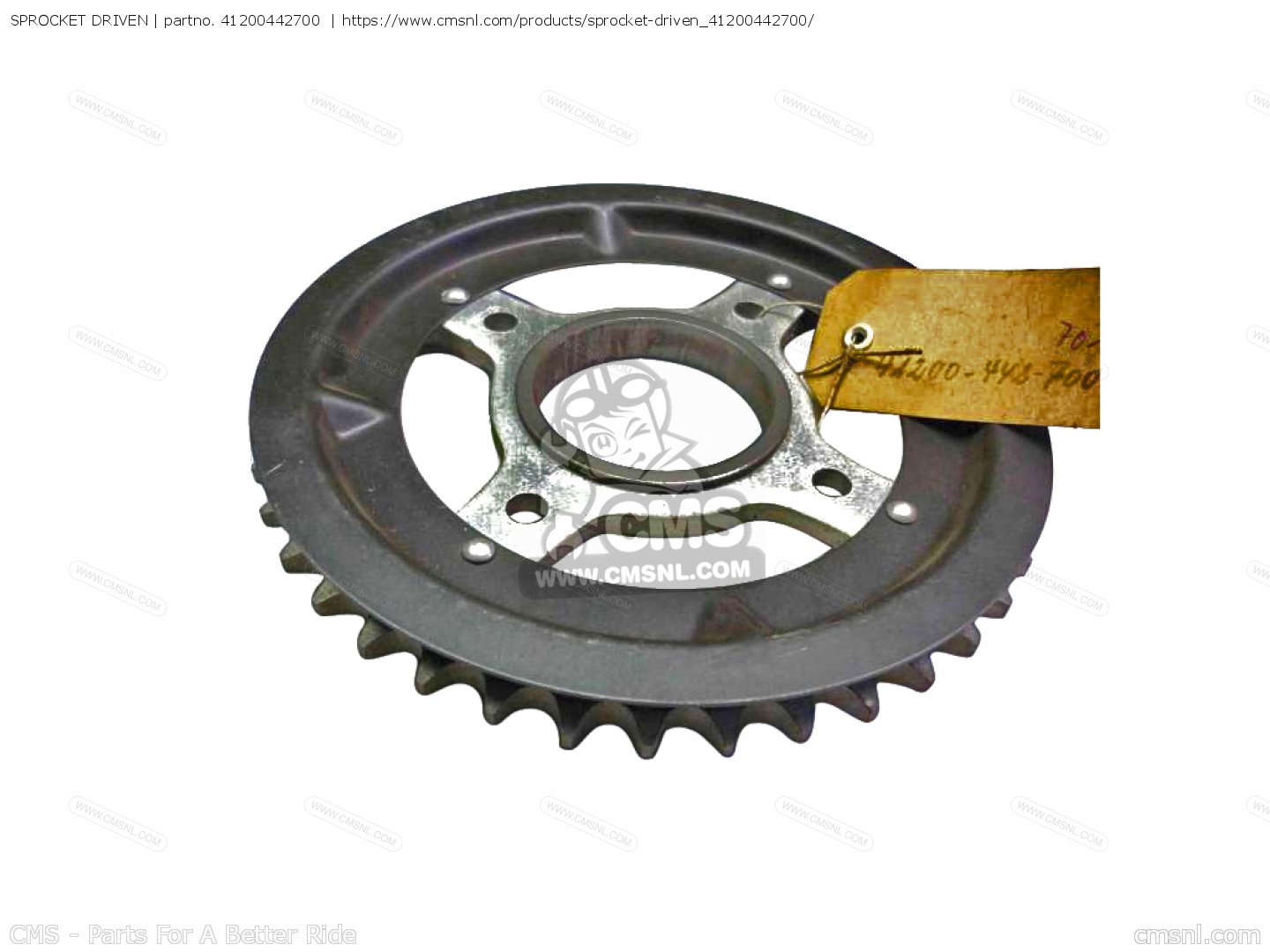 41200442700: SPROCKET DRIVEN Honda - buy the 41200-442-700 at CMSNL